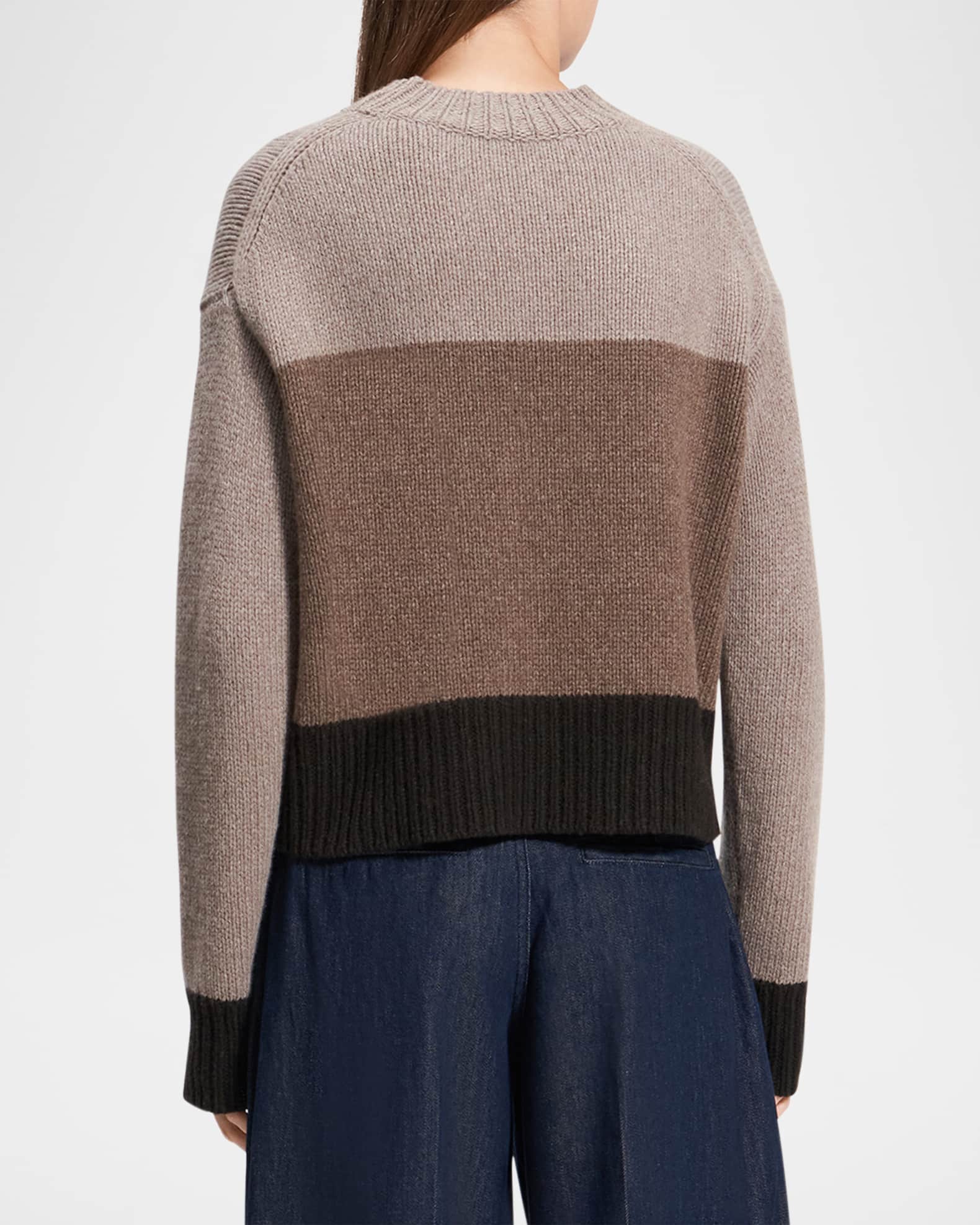Color-Block Crewneck Sweater | Neiman Marcus