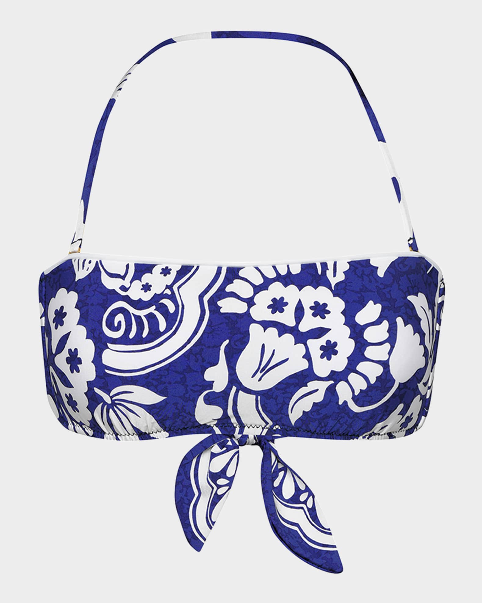 Sunshine 79 Flower Bandeau Bikini Top | Neiman Marcus