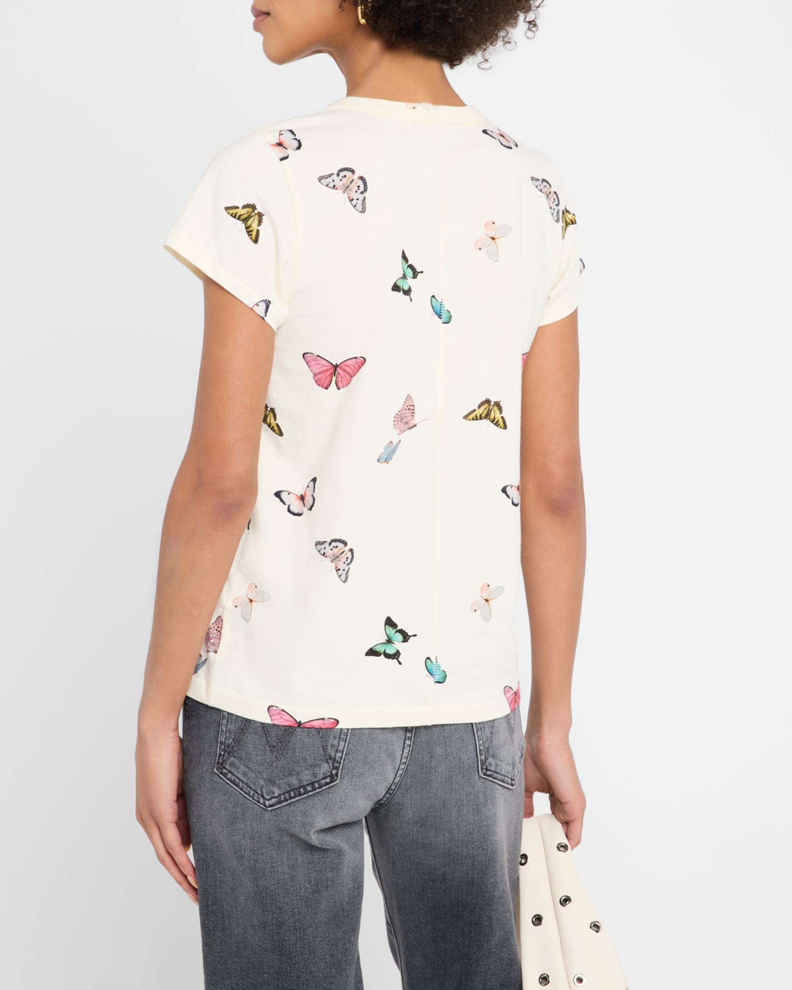 Rag & Bone Ozzy Allover Butterfly Tee | Neiman Marcus