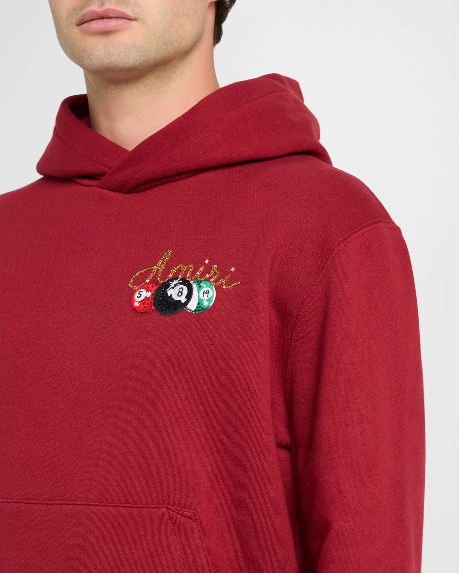 Amiri Men's Crystal Pool Cue Hoodie | Neiman Marcus