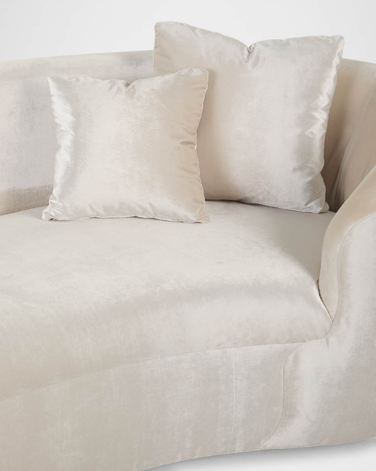 Haute House Bubble Velvet Curved Sofa, 117.5" | Neiman Marcus