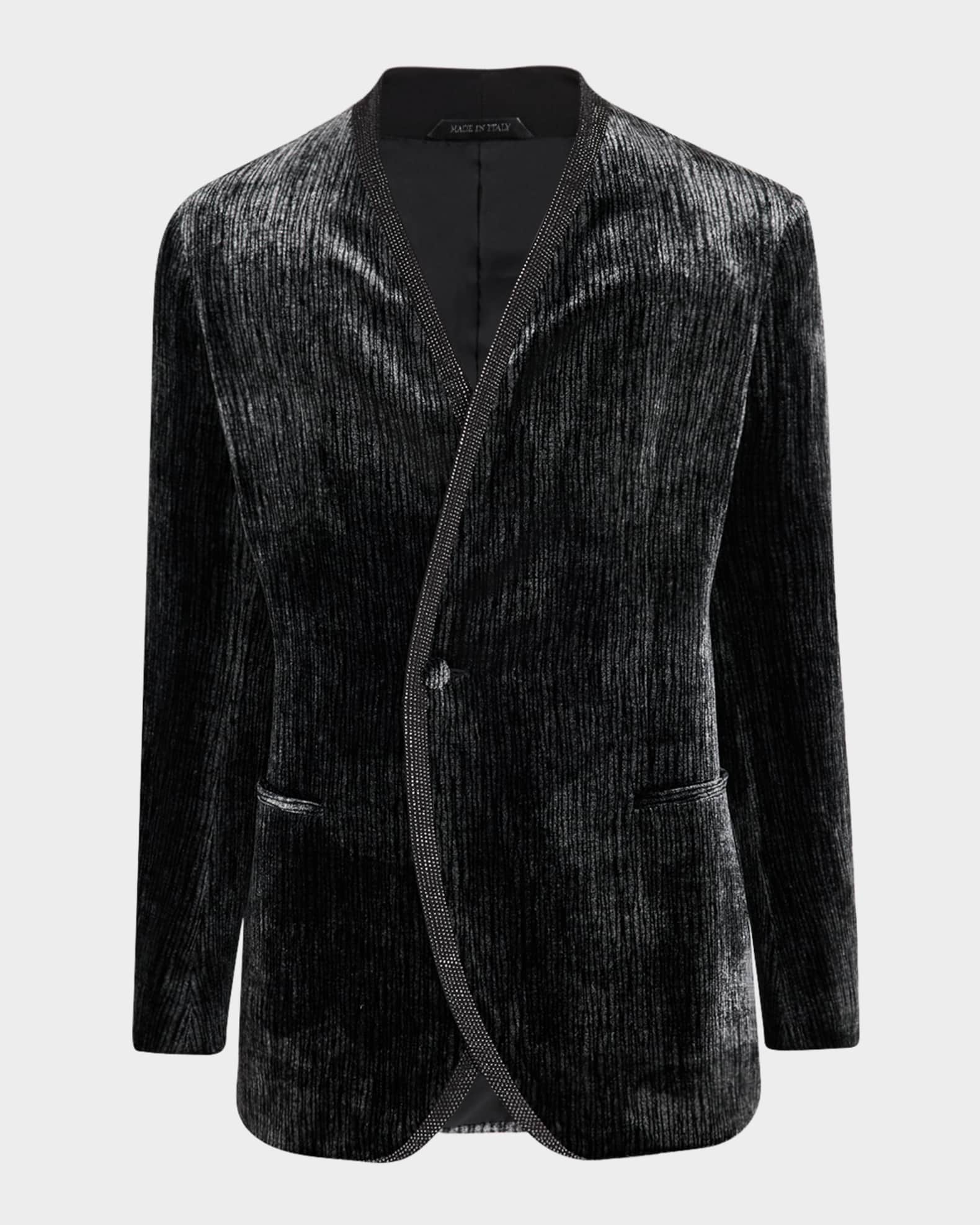 Giorgio Armani Men's Upton Strass-Trim Smoking Blazer | Neiman Marcus