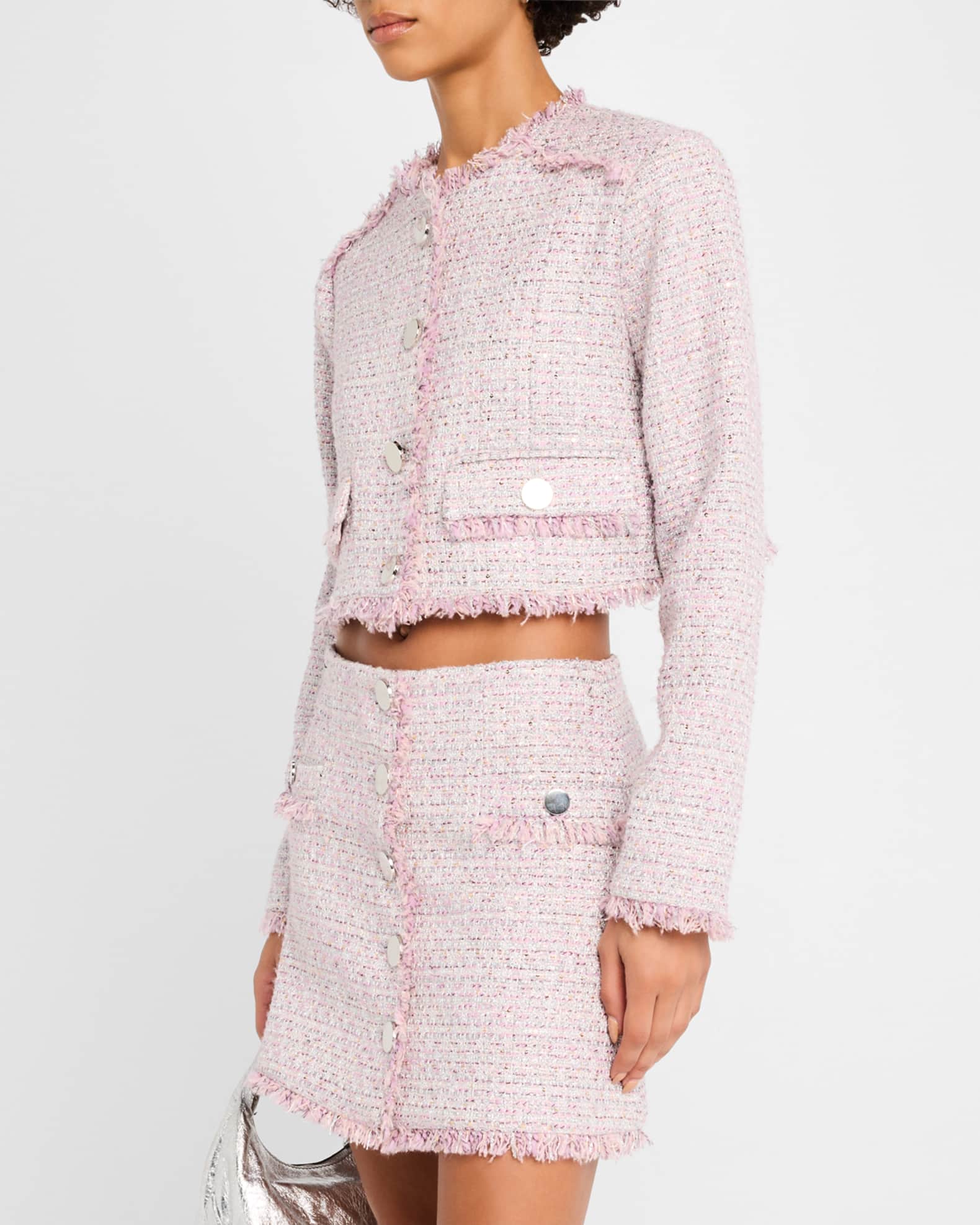 Toccin Lainey Cropped Tweed Jacket | Neiman Marcus