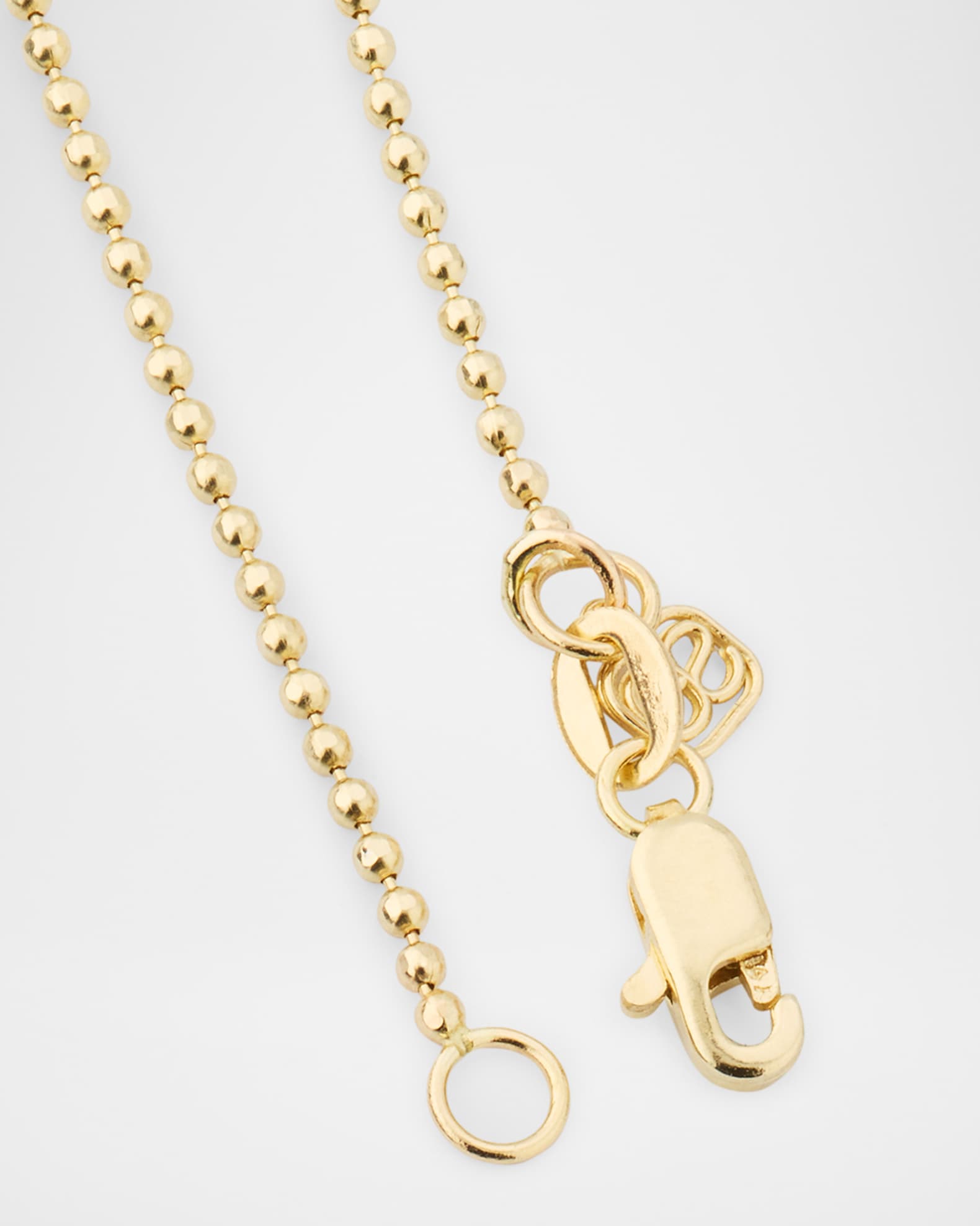 Sydney Evan Evil Eye Stone Pendant on 18" Medium Bolita Chain Necklace ...