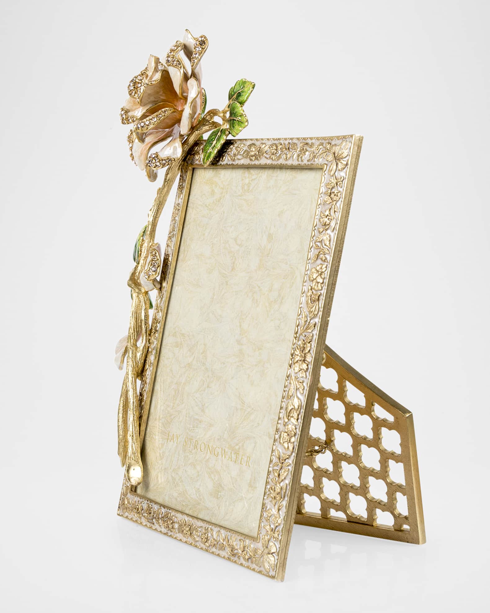 Jay Strongwater Rylee Rose 5" x 7" Picture Frame | Neiman Marcus