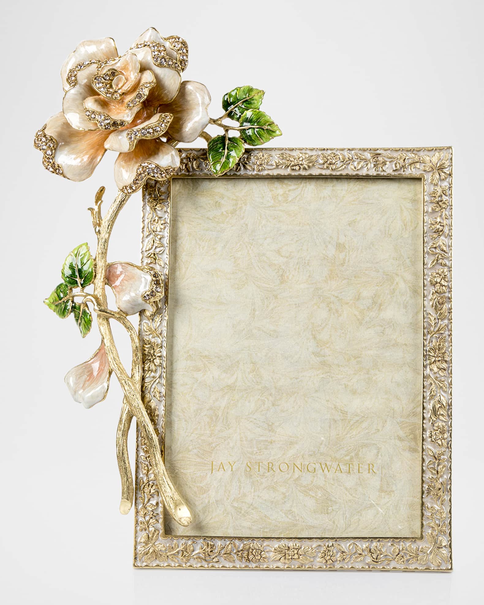 Jay Strongwater Rylee Rose 5" x 7" Picture Frame | Neiman Marcus