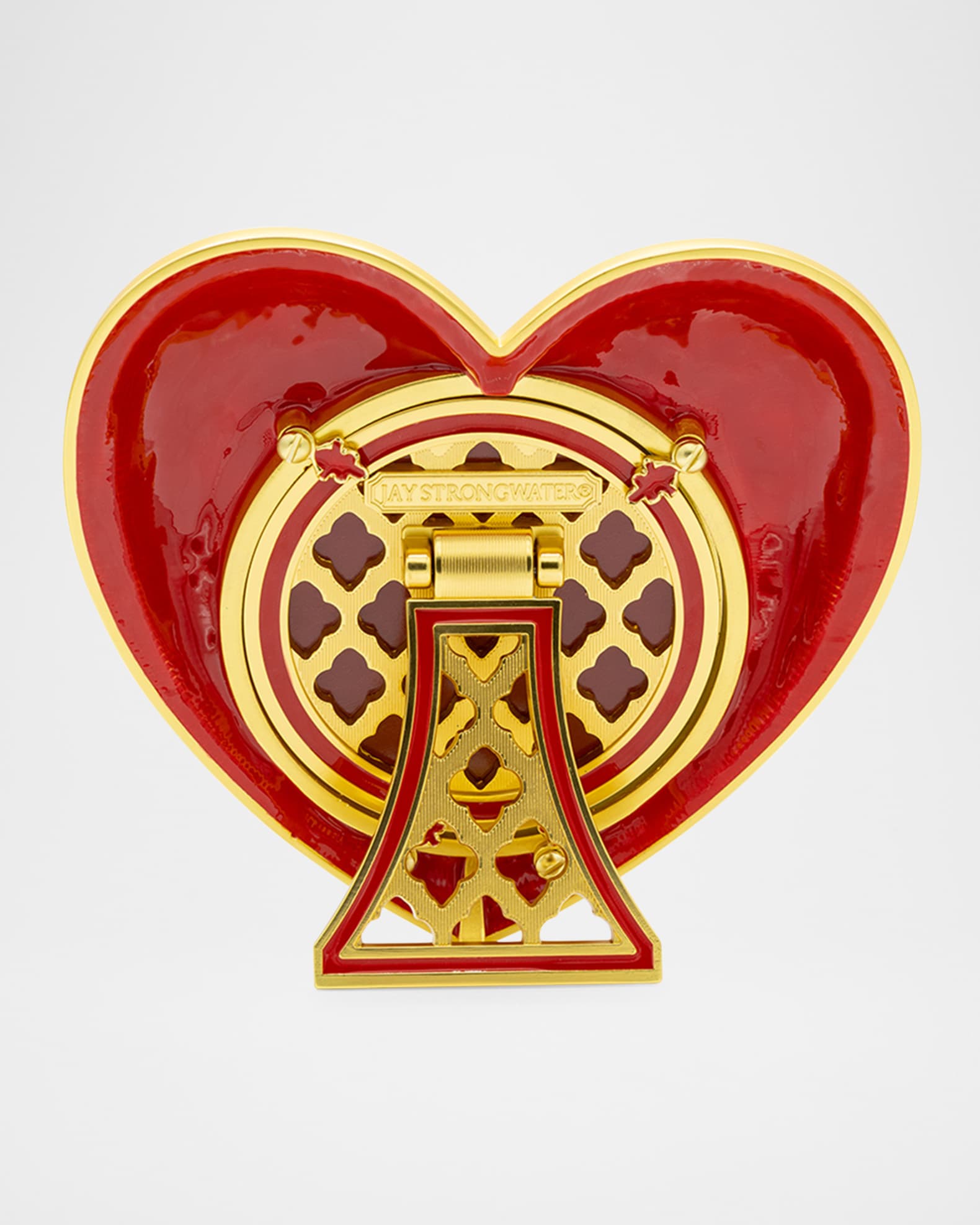 Jay Strongwater Chantal Ruby Heart Frame, 3" x 4" | Neiman Marcus
