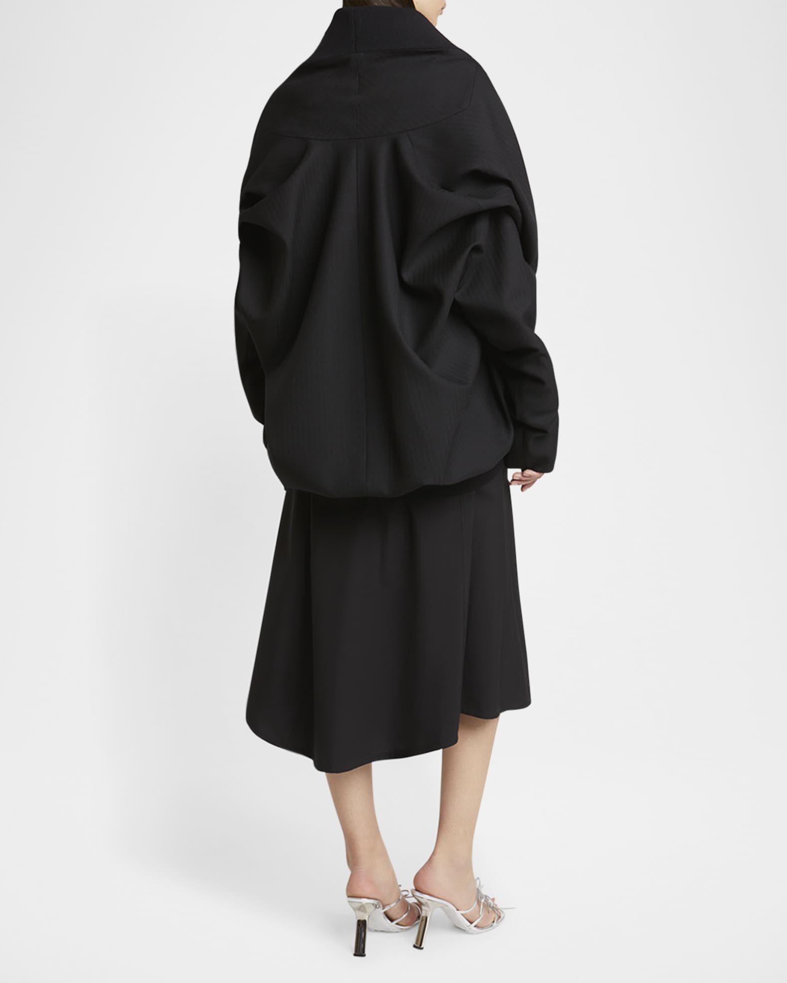 Loewe Layered Bomber Jacket with Logo Detail | Neiman Marcus