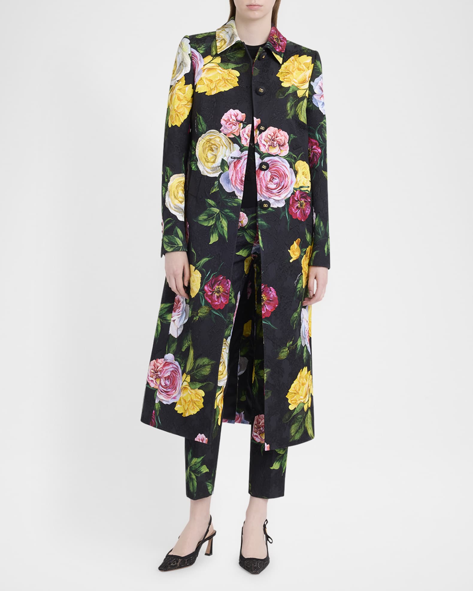 Floral-Print Brocade Collection | Neiman Marcus