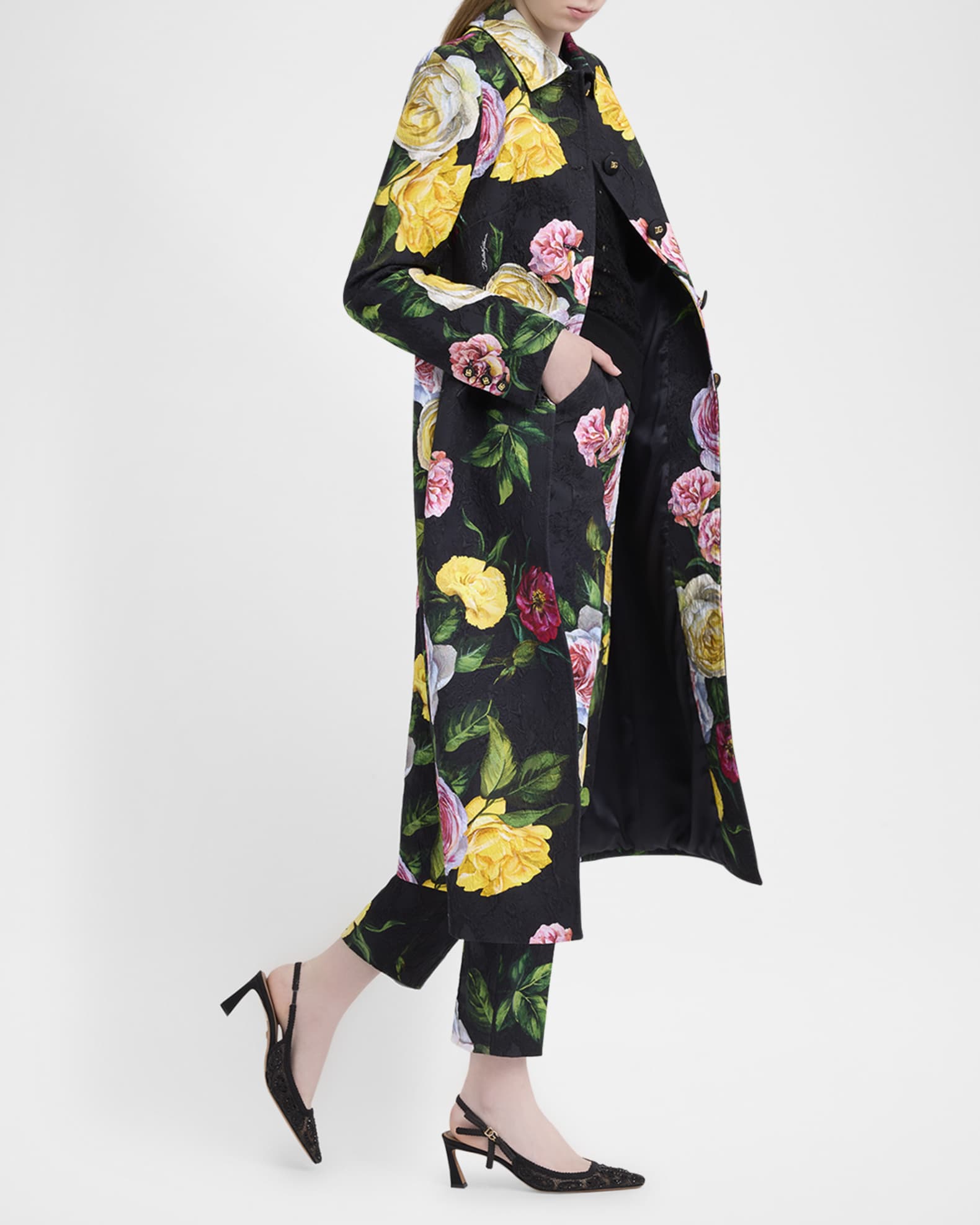 Floral-Print Brocade Collection | Neiman Marcus