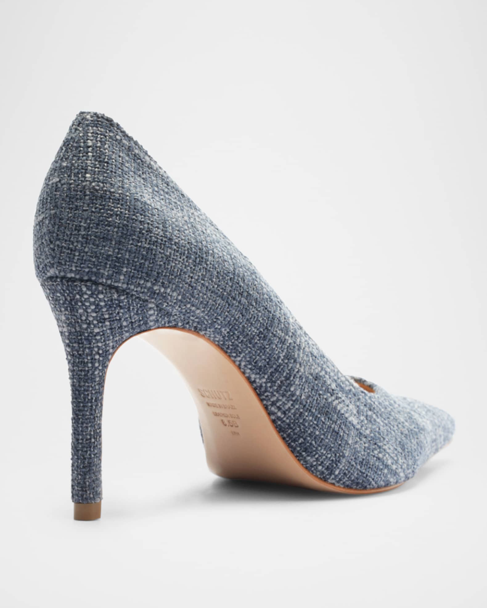 Schutz Lou Fabric Stiletto Pumps | Neiman Marcus
