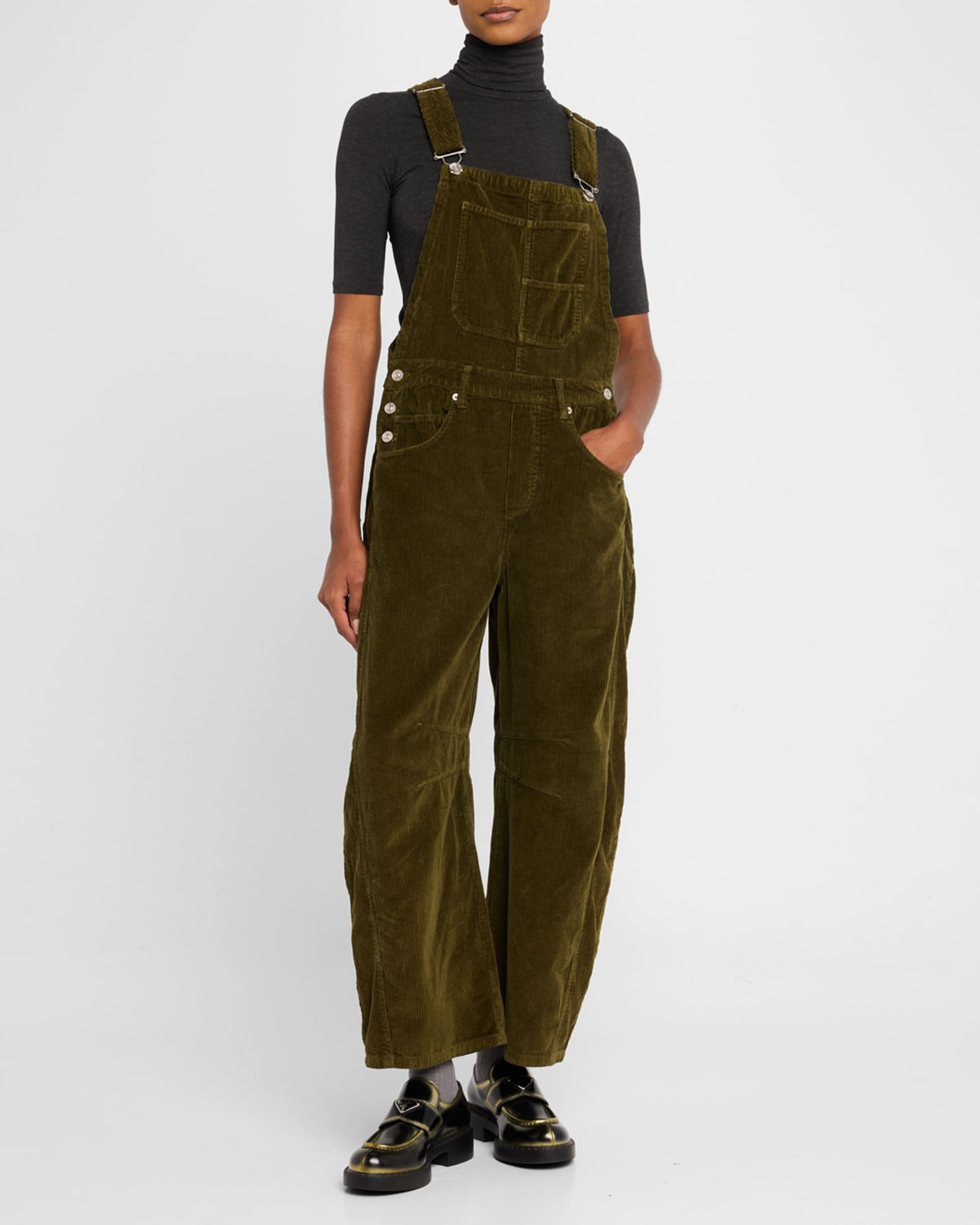 Free People We The Free Good Luck Cord Overalls | Neiman Marcus