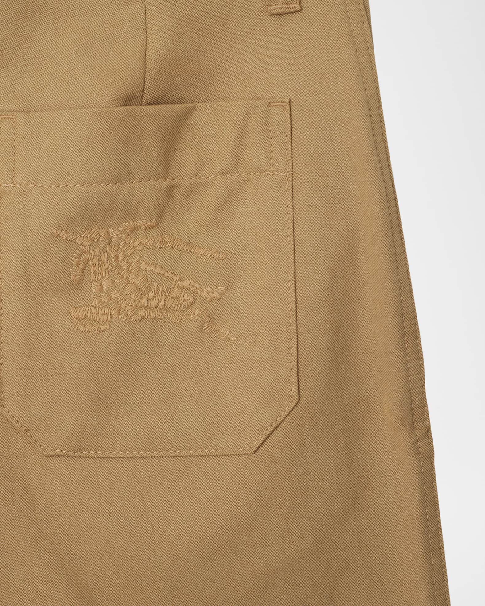 Burberry Boy's Oscar Embroidered EKD Shorts, Size 3-14 | Neiman Marcus