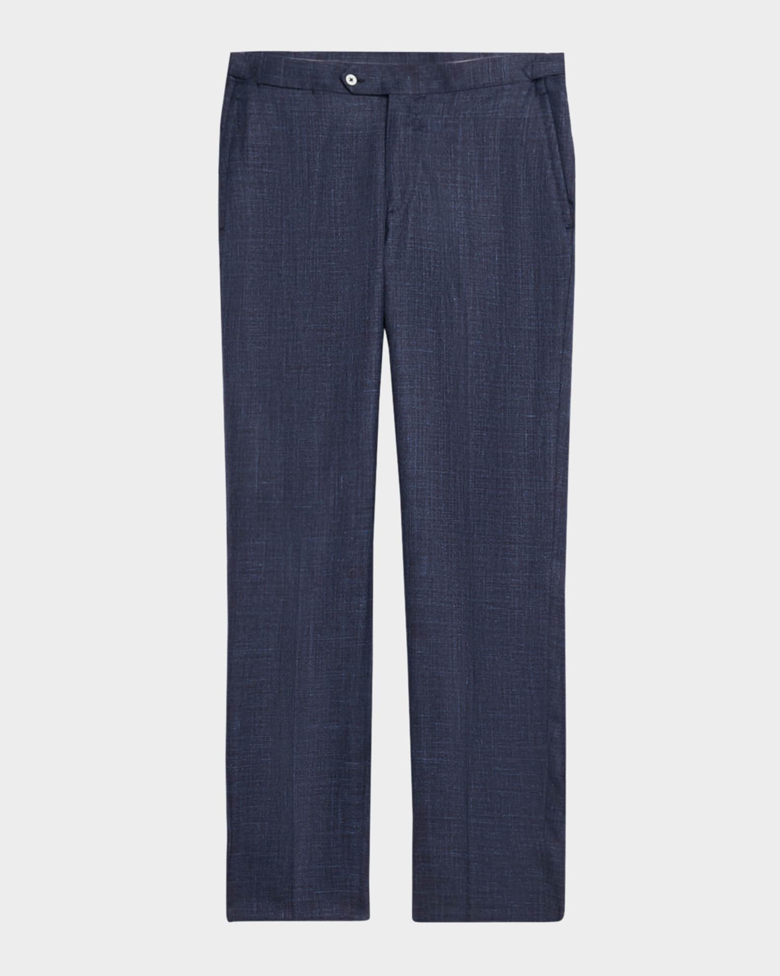 Isaia Men's Luxe Twill Pants with Side Tabs | Neiman Marcus