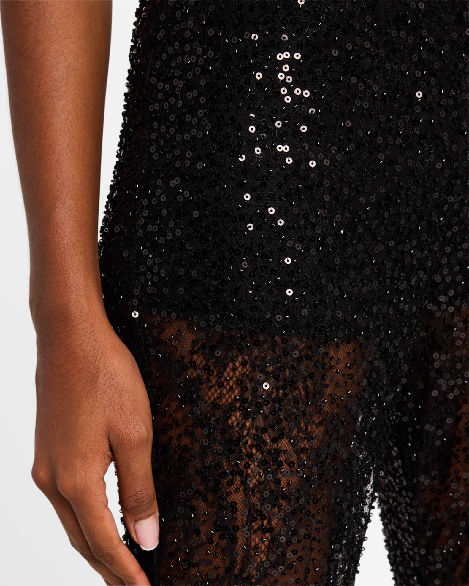 AKNVAS Lennon Embellished Flare Pants | Neiman Marcus