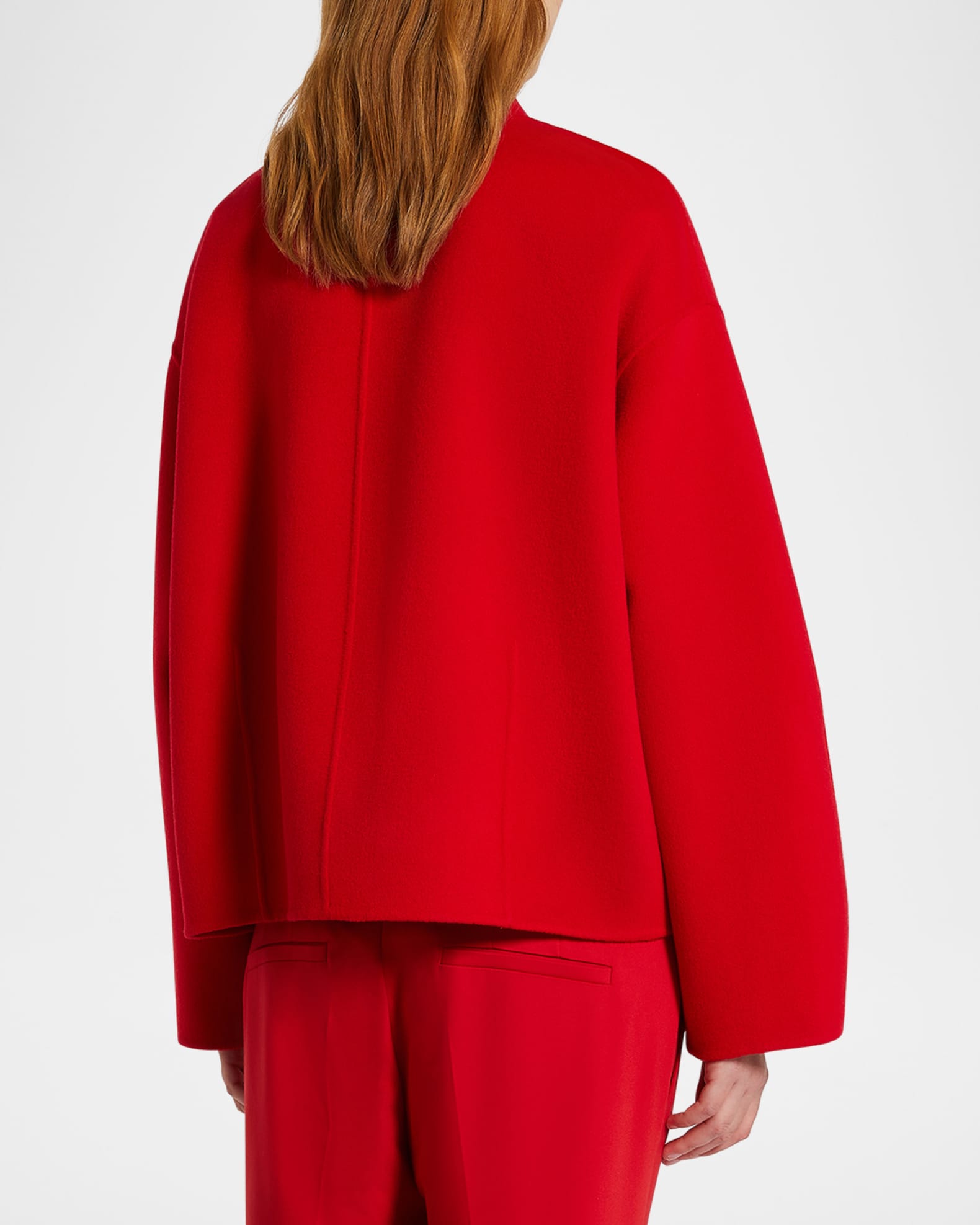 Marella Medusa Wool Broadcloth Bomber Jacket | Neiman Marcus