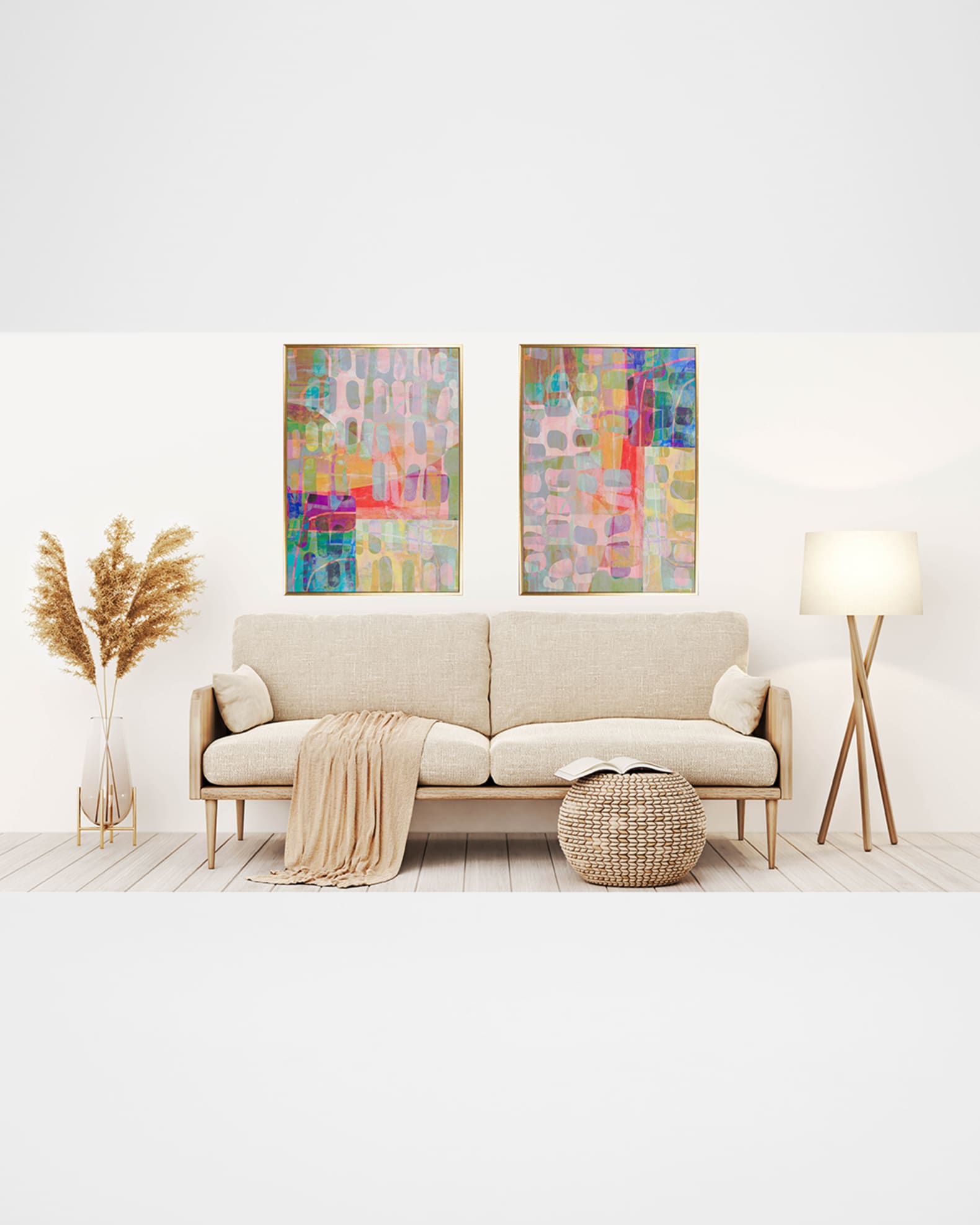 Shadow Catchers "Meadow Sunrise II" Framed Giclee | Neiman Marcus