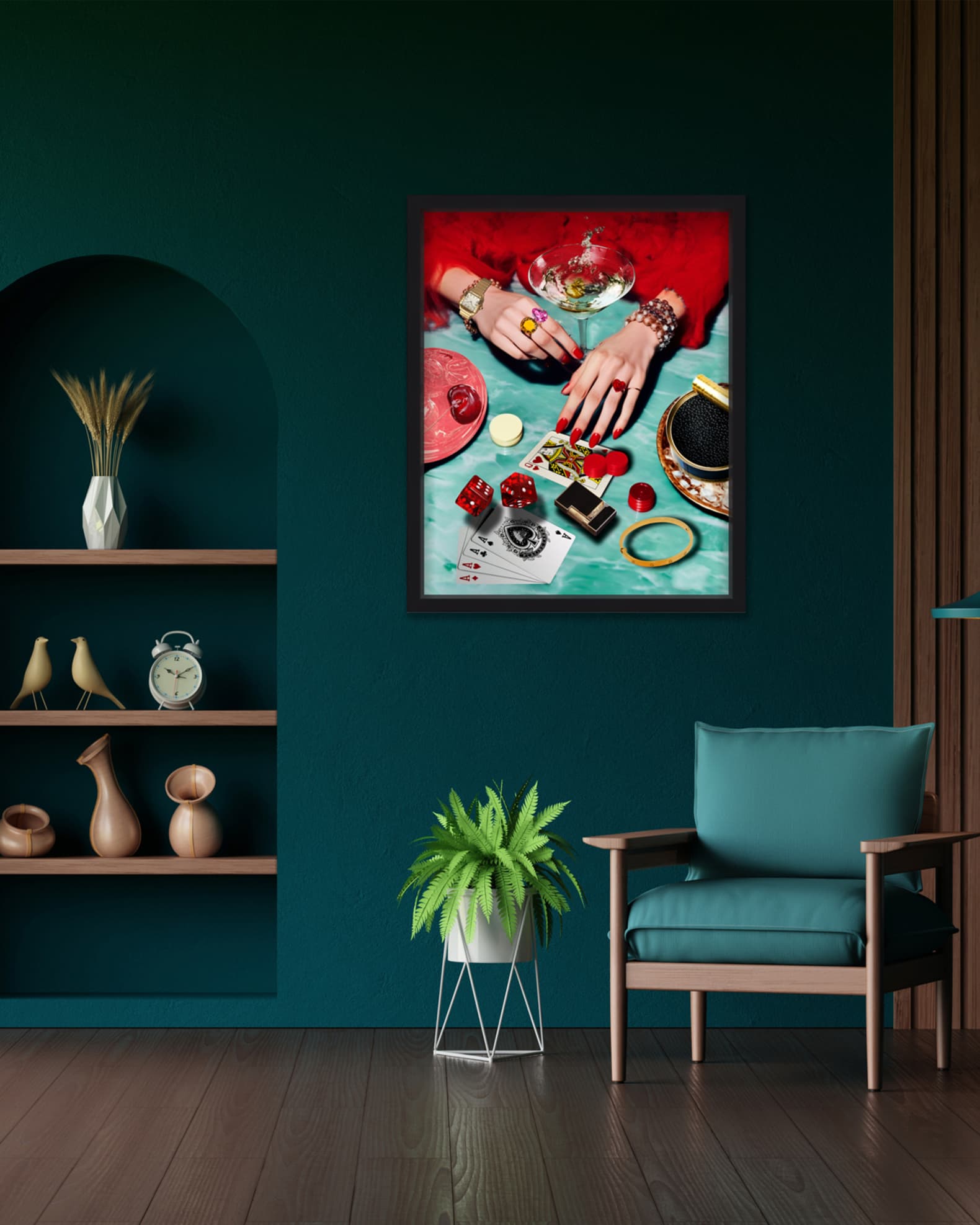 The Oliver Gal Artist Co. "Indulging in Opulence" Framed Wall Art Print ...