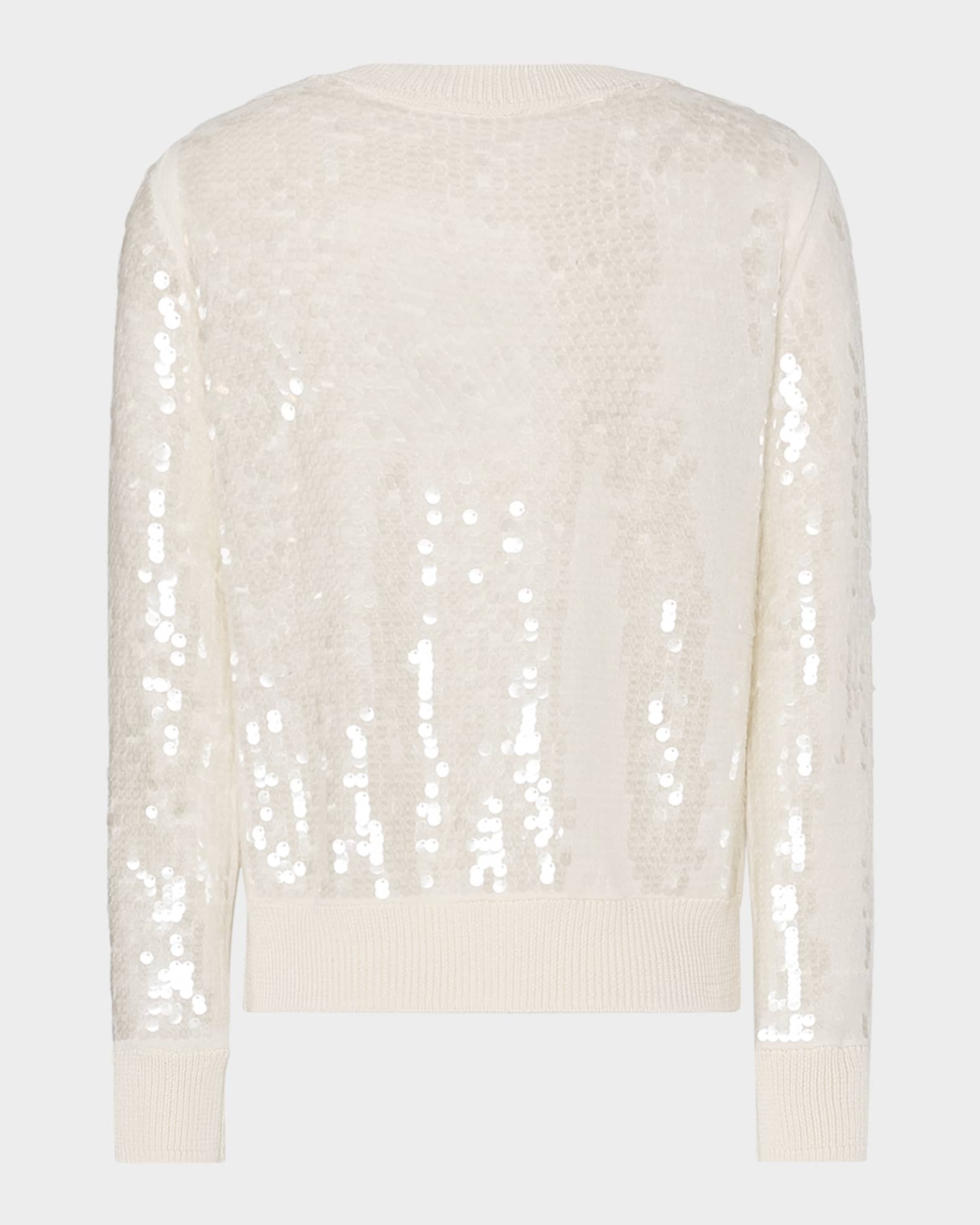 Milly Ilaria Sequin V-Neck Sweater | Neiman Marcus