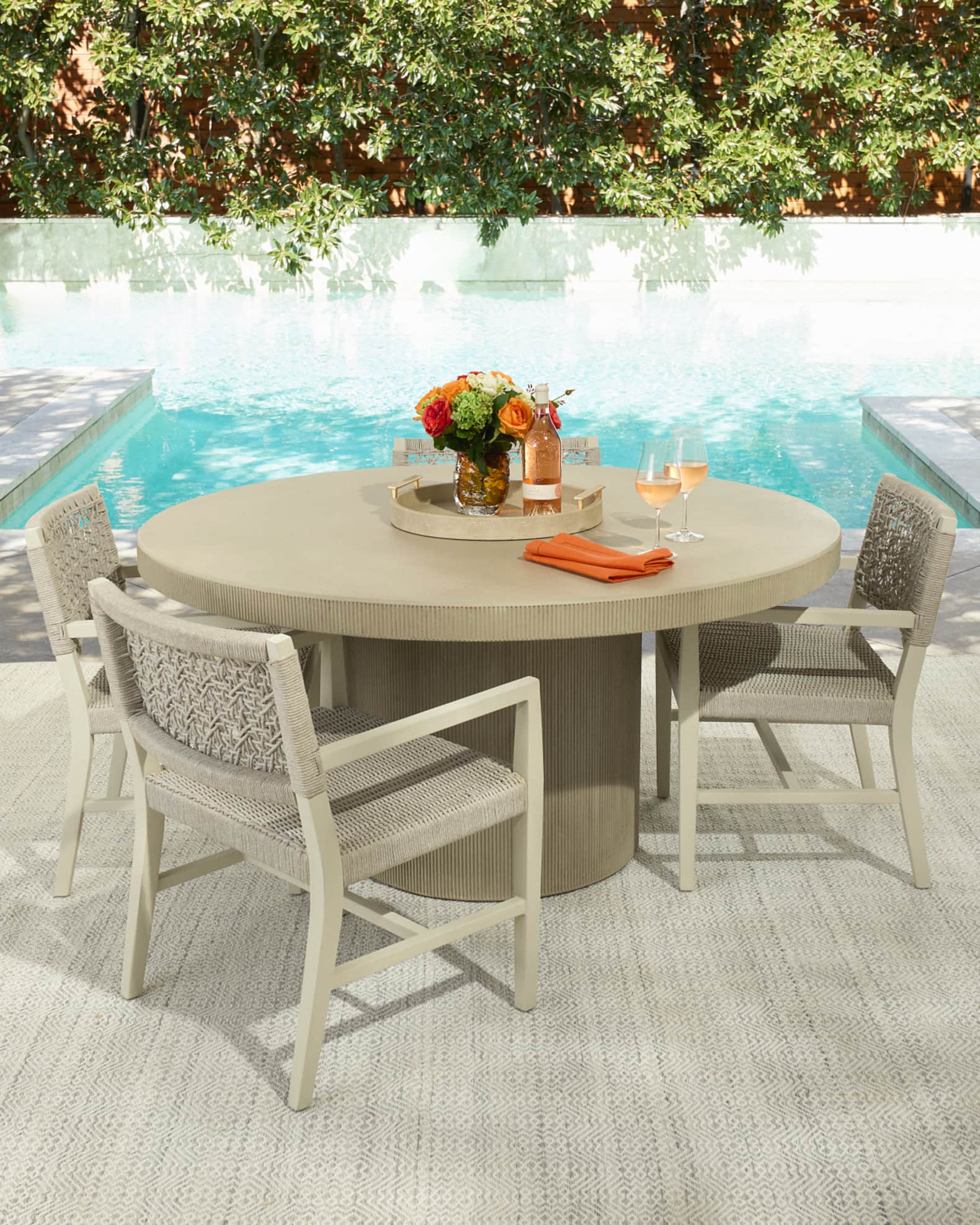 Low outdoor dining table store