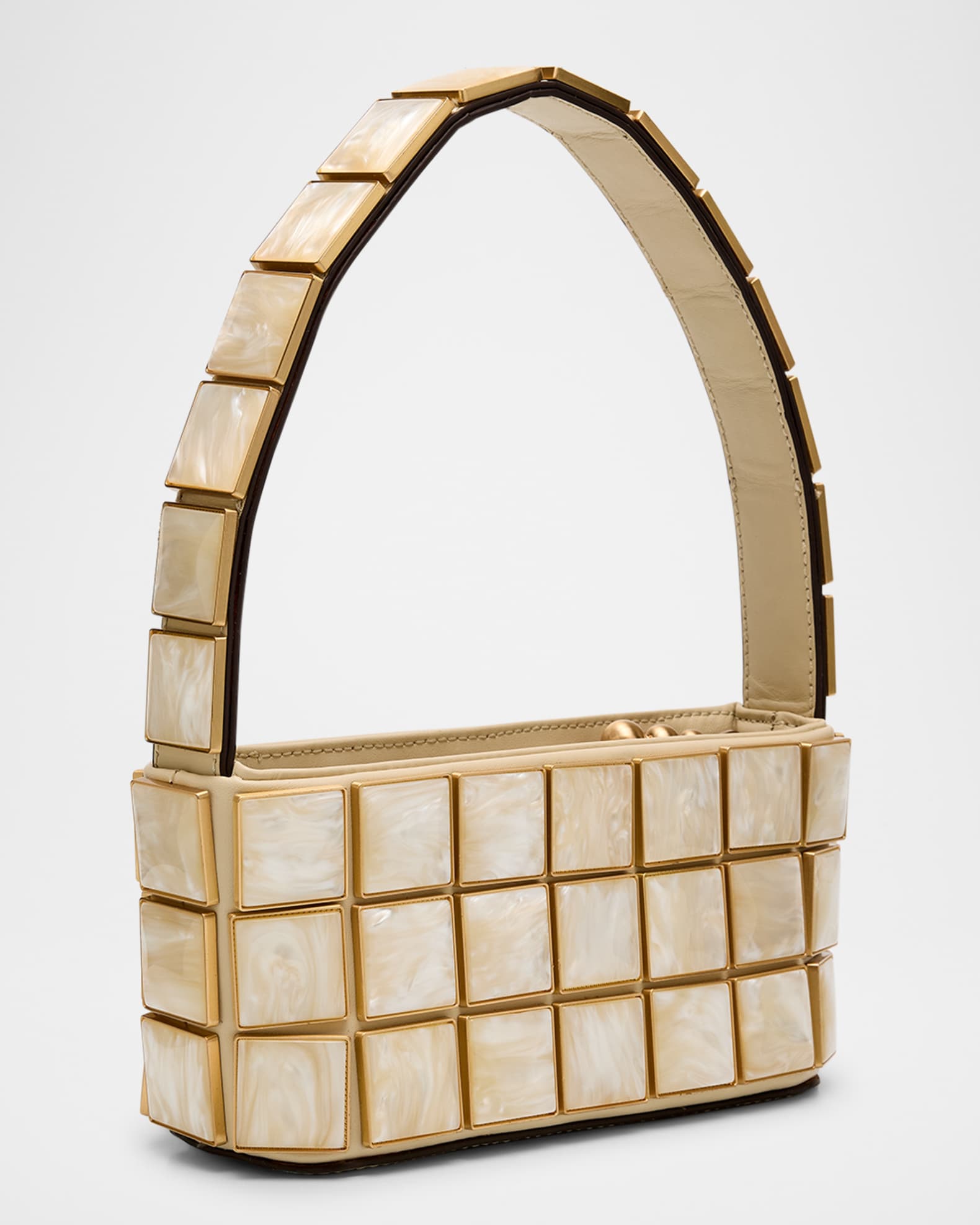 Cult Gaia Romy Geometric Acrylic Shoulder Bag | Neiman Marcus
