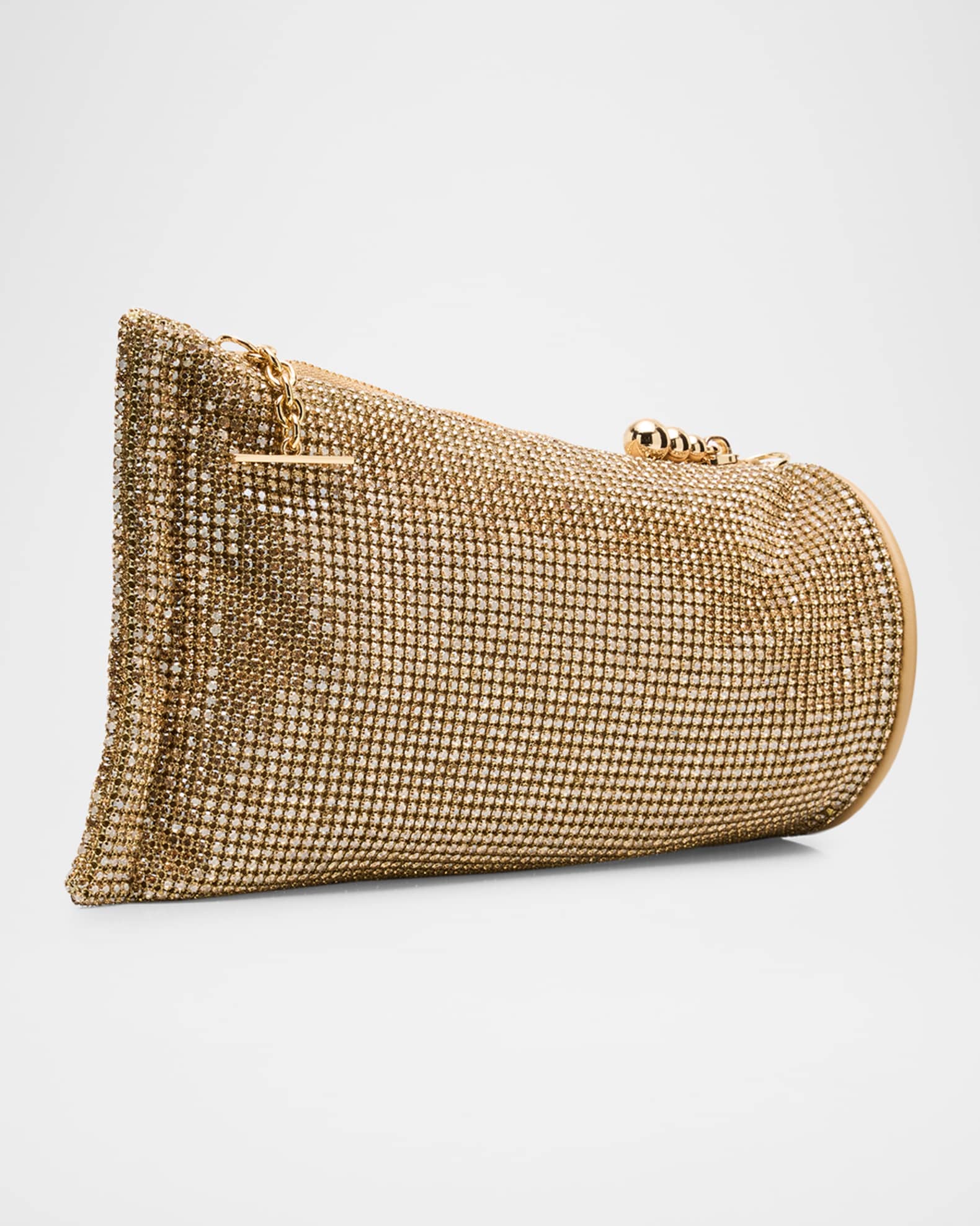 Cult Gaia Viera Mesh Embellished Wristlet | Neiman Marcus