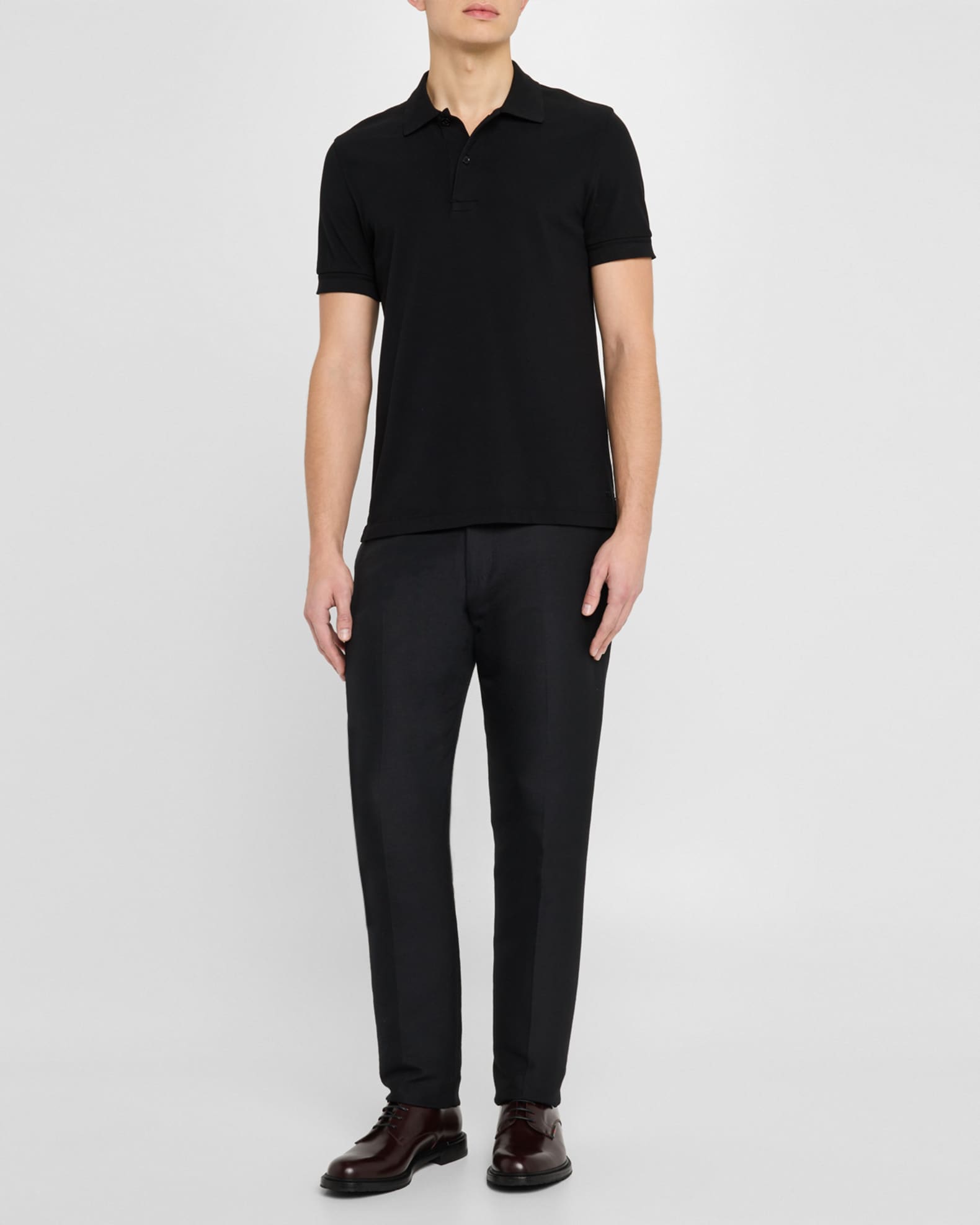 Gucci Men's William Leather Derby Shoes | Neiman Marcus