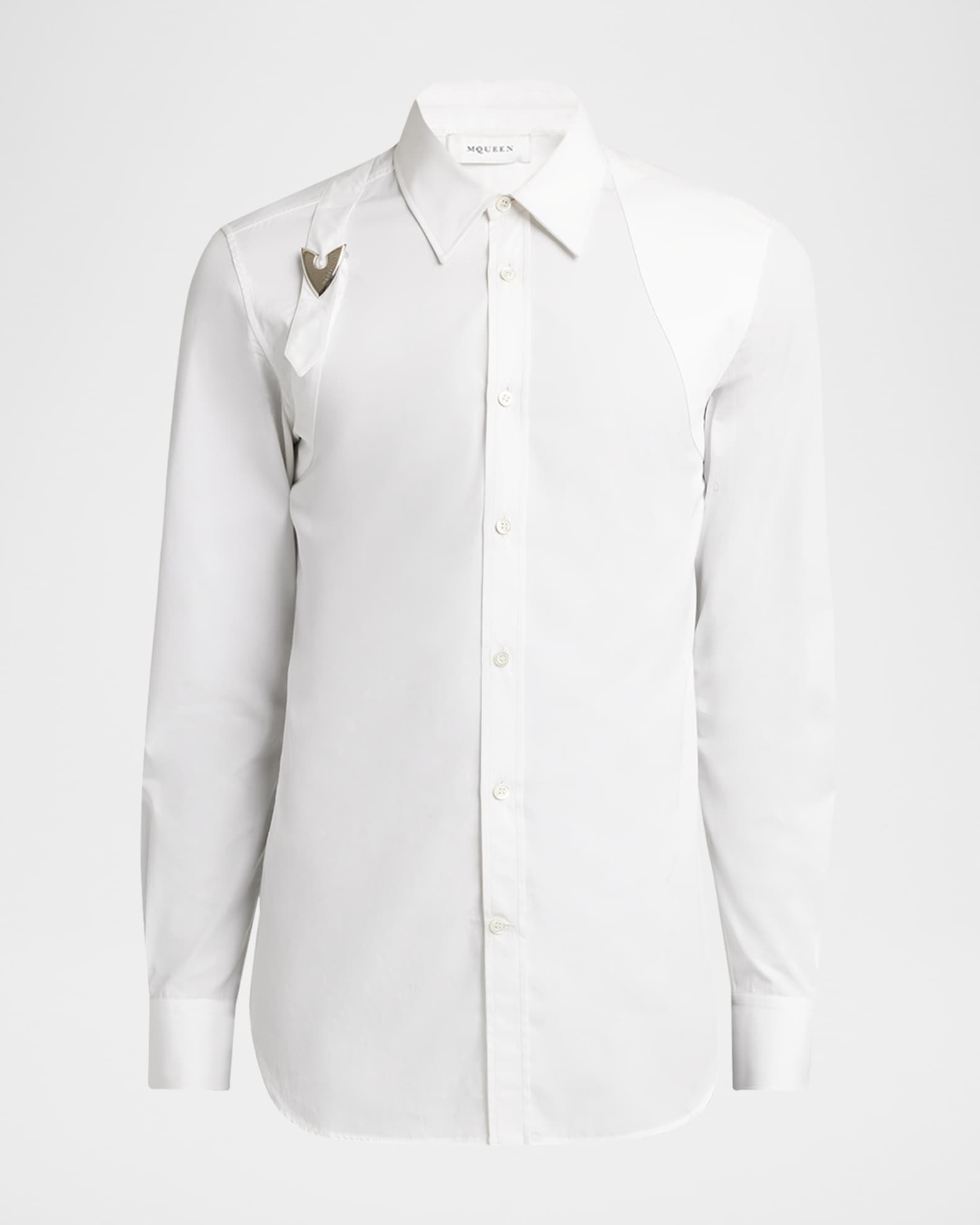 McQueen Men's Buckle Harness Sport Shirt | Neiman Marcus
