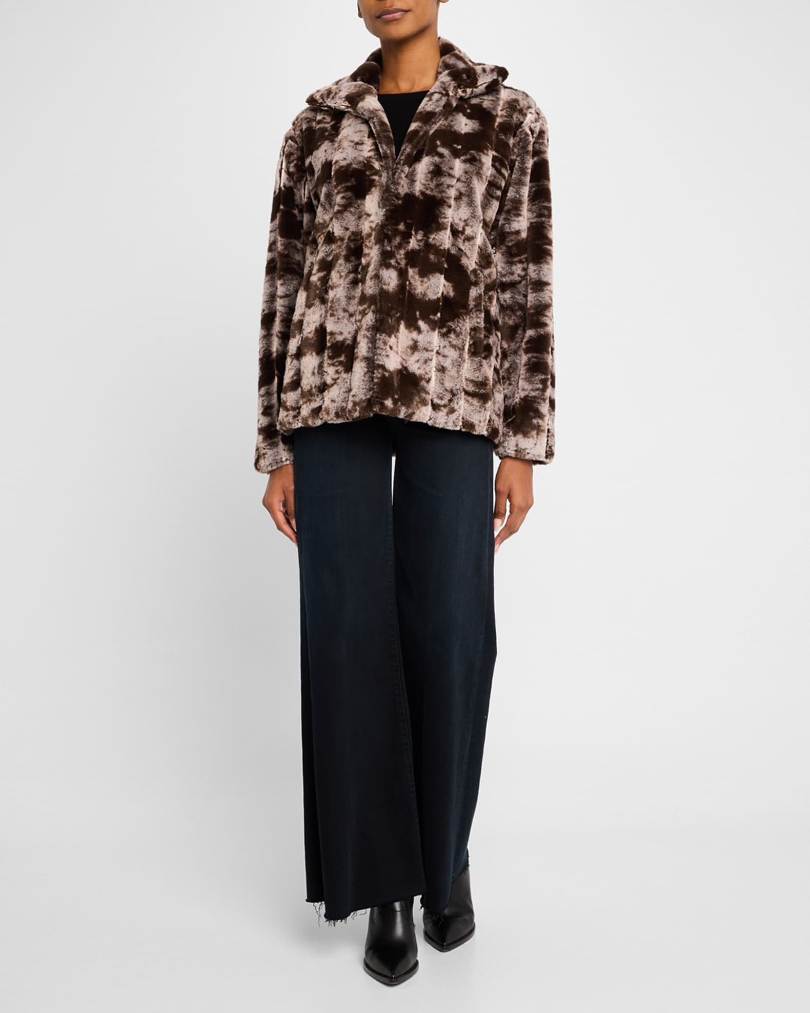 Johnny Was Faux Fur Pullover Jacket | Neiman Marcus