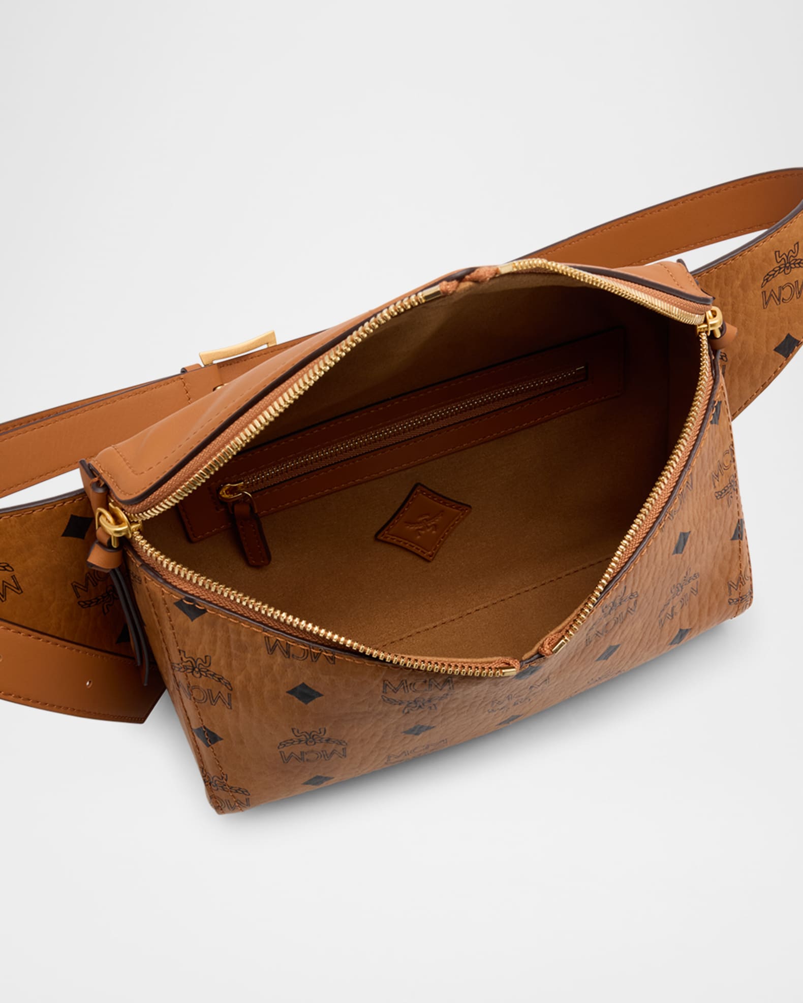 MCM Small 3D Diamond Visetos Belt Bag | Neiman Marcus