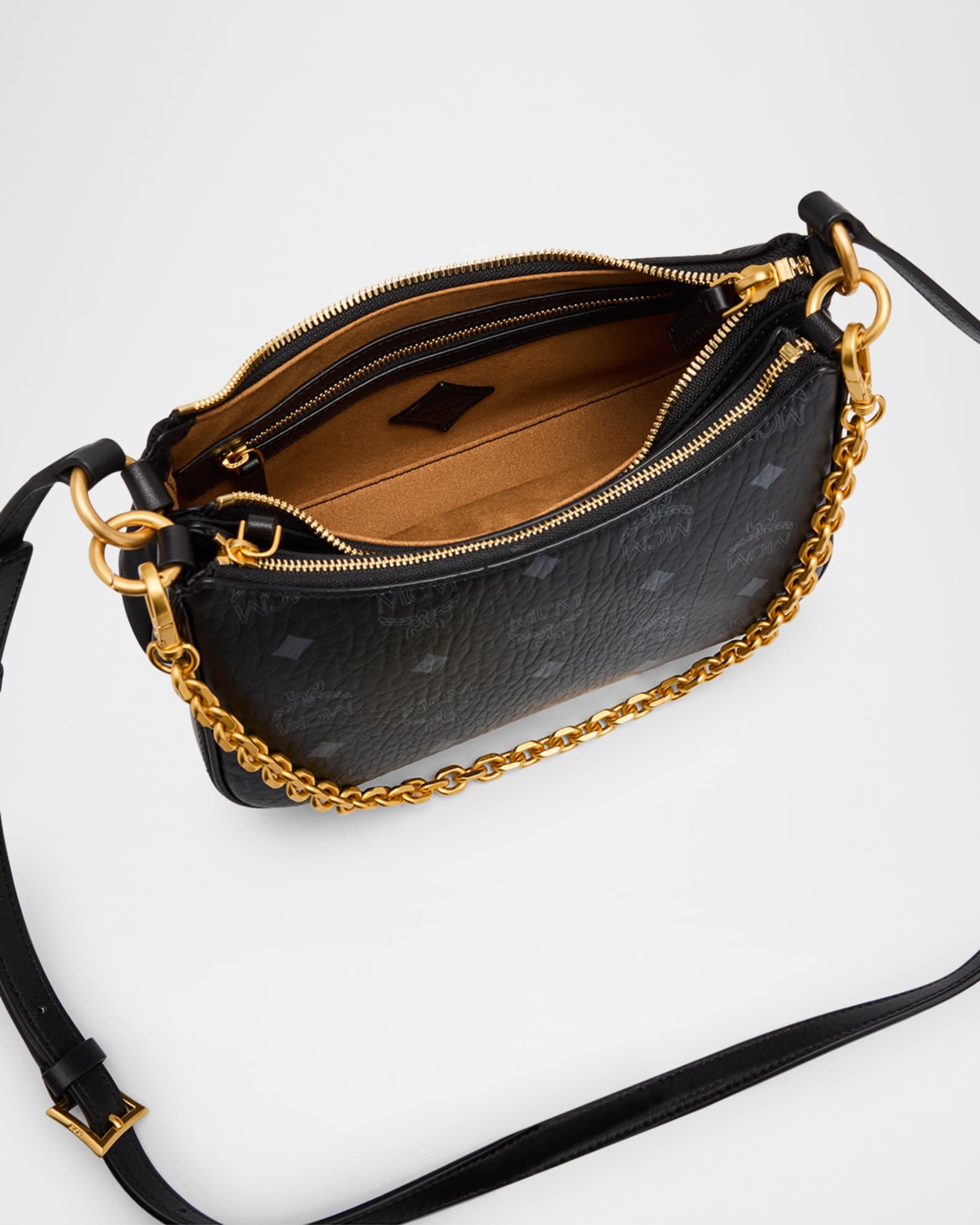 MCM Aren Small Visetos Crossbody Bag | Neiman Marcus