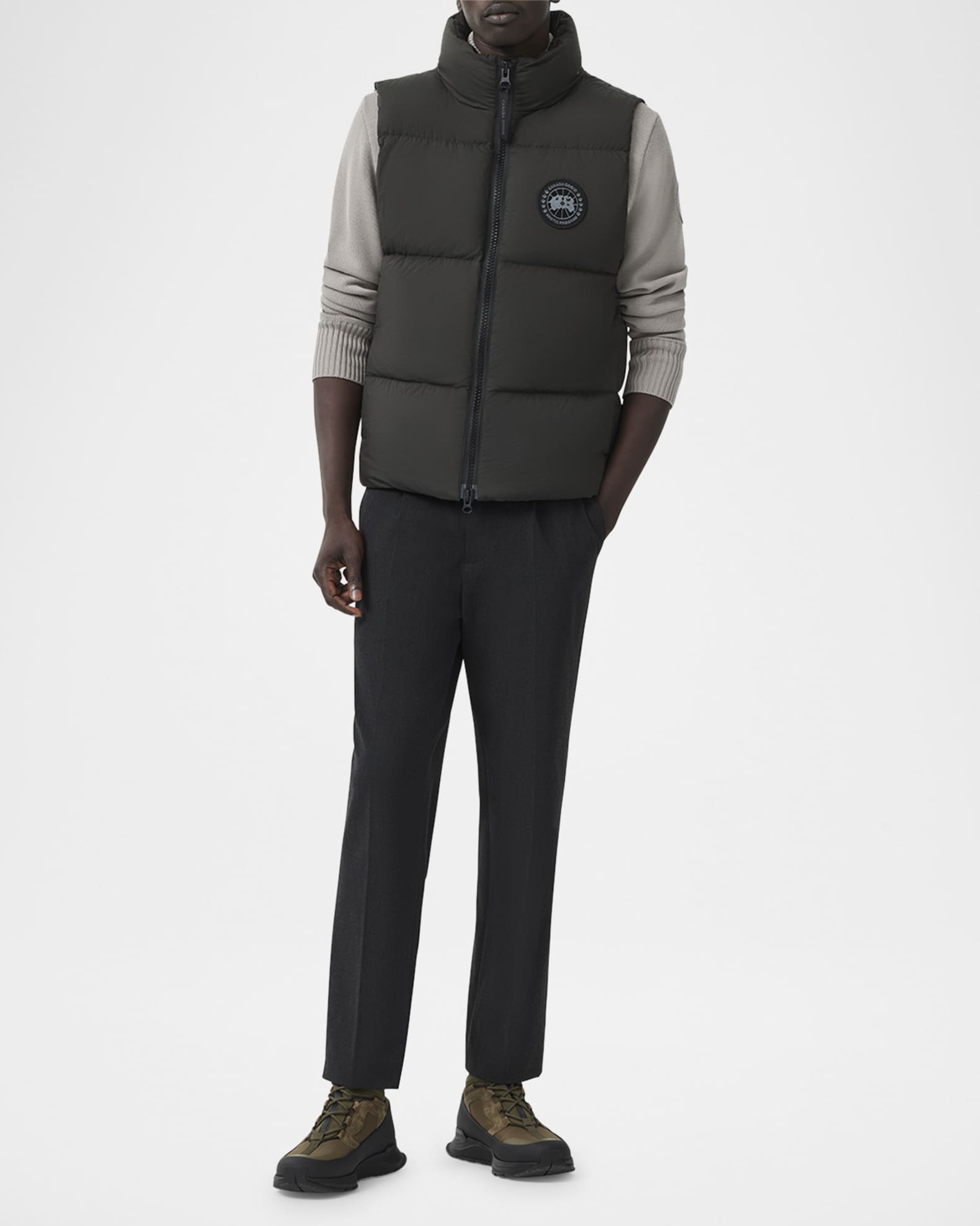 Canada Goose Men's Lawrence Full-Zip Puffer Vest | Neiman Marcus