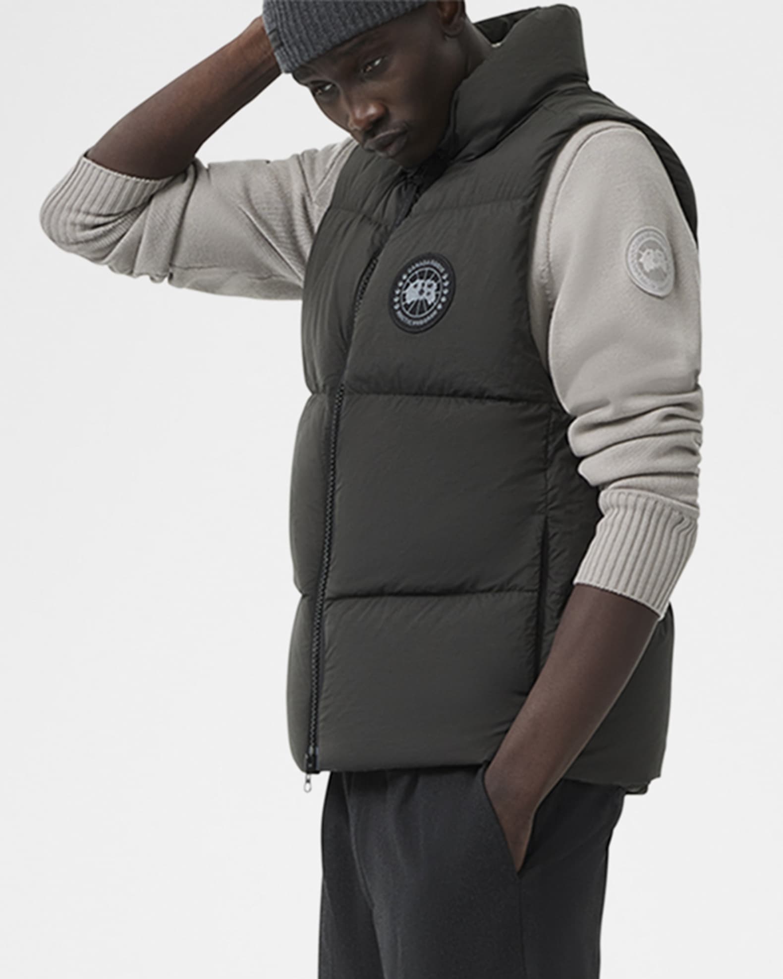 Canada Goose Men's Lawrence Full-Zip Puffer Vest | Neiman Marcus
