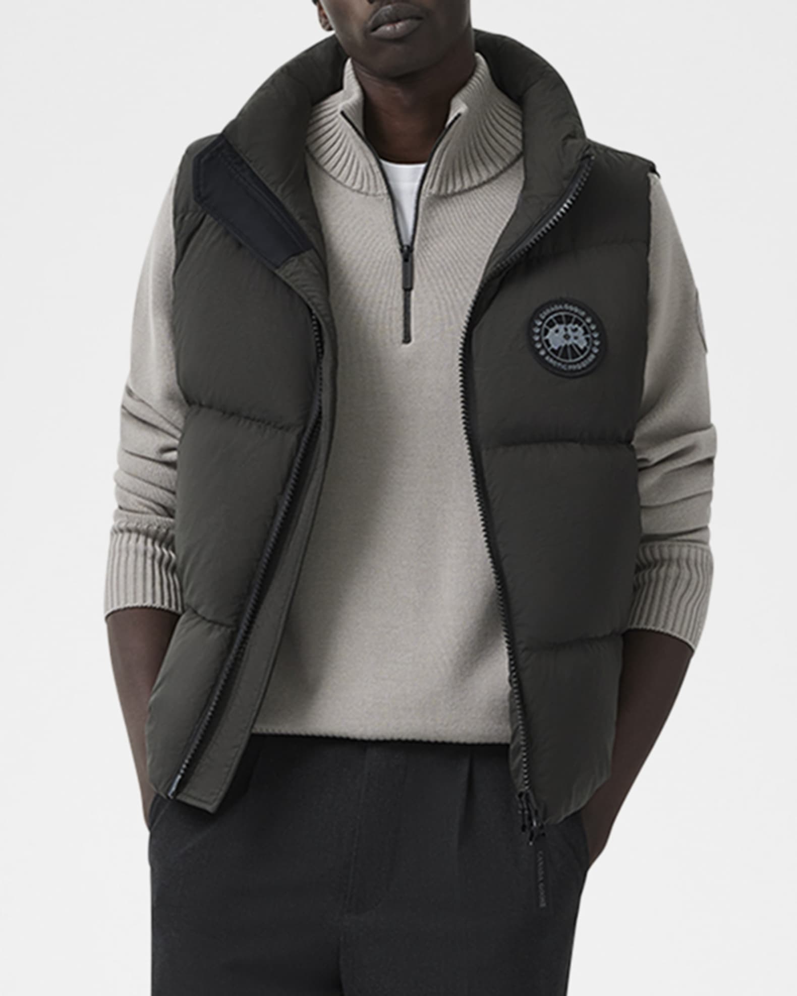 Canada Goose Men's Lawrence Full-Zip Puffer Vest | Neiman Marcus