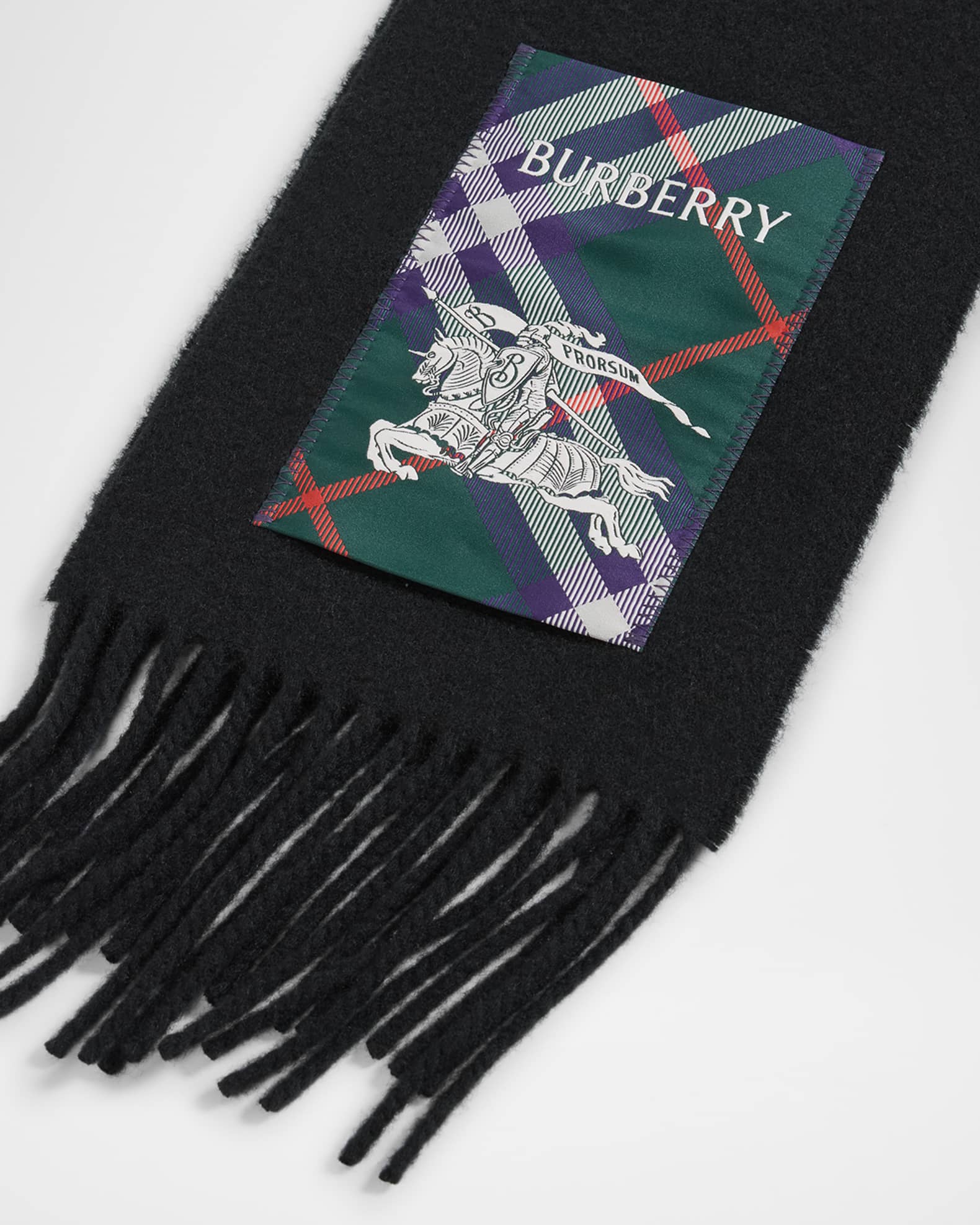 Burberry Men's Cashmere Scarf with EKD Label | Neiman Marcus