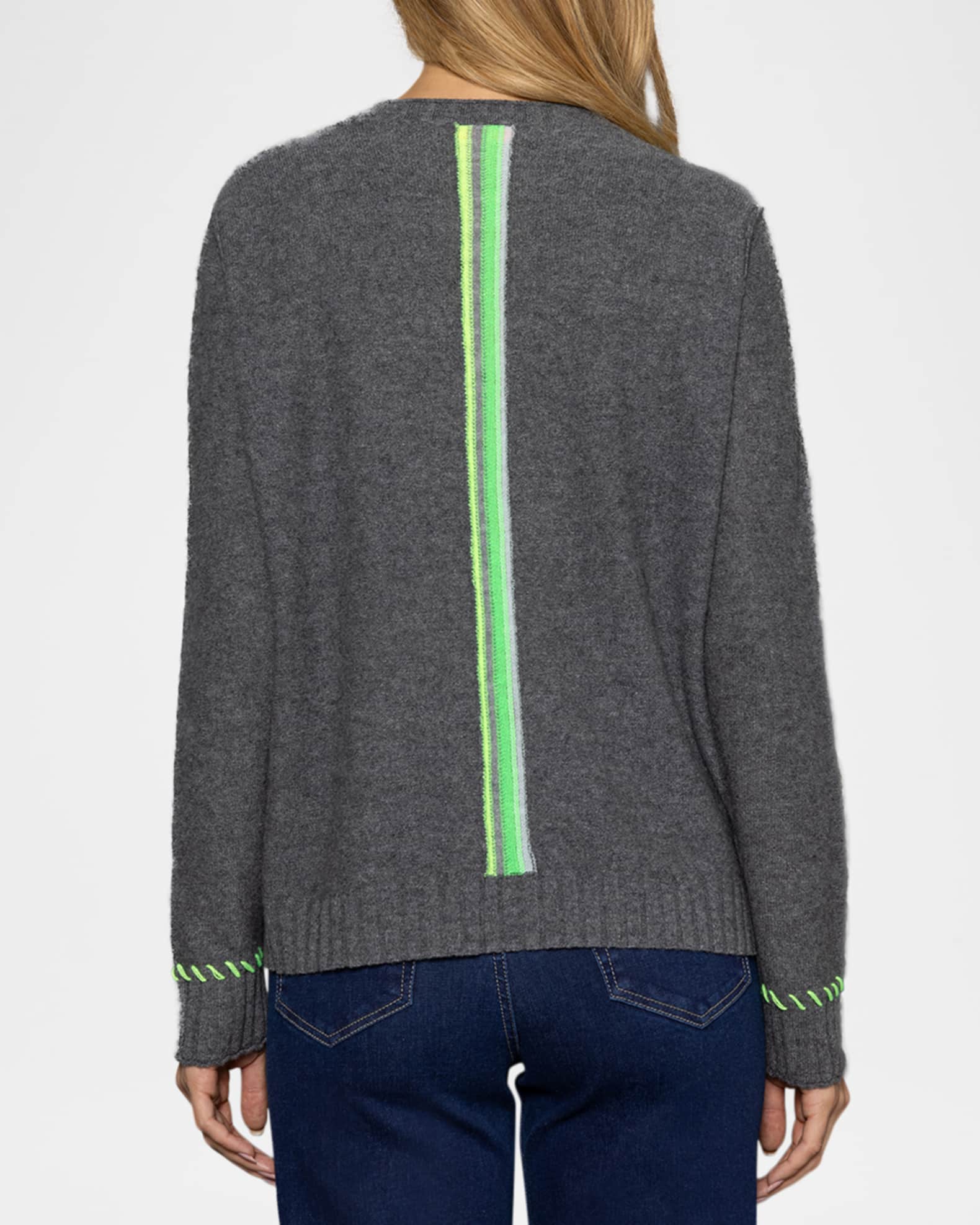 Lisa Todd Think Twice Whipstitch Cashmere Pullover | Neiman Marcus