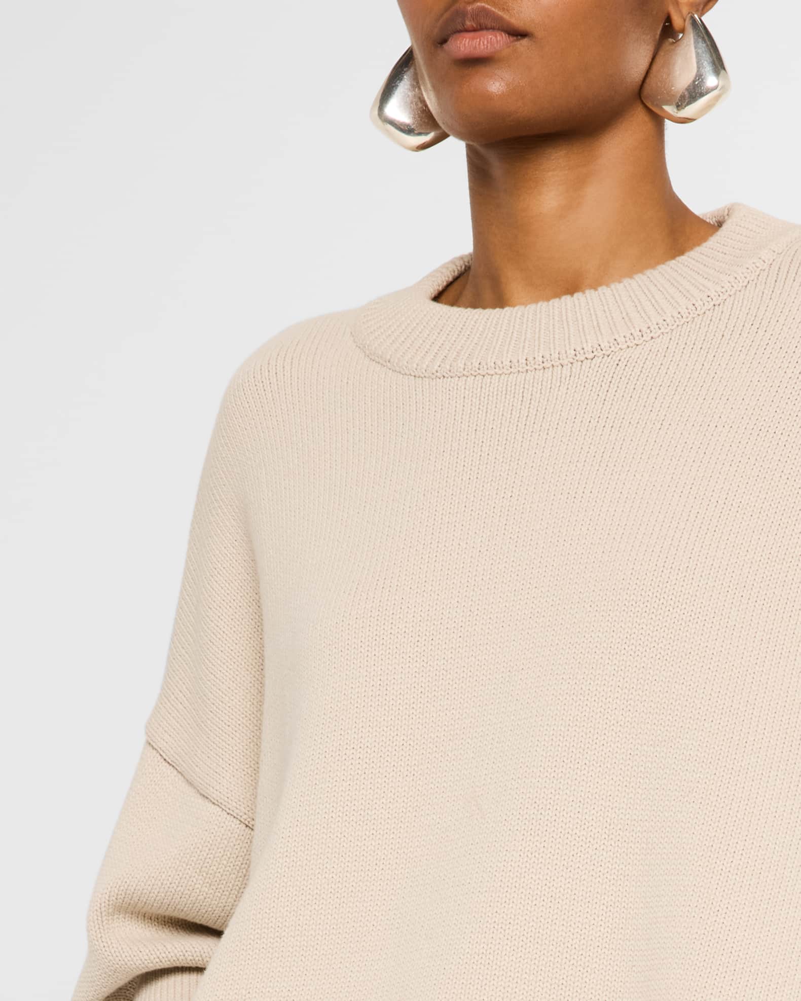 Co Oversized Crewneck Sweater | Neiman Marcus