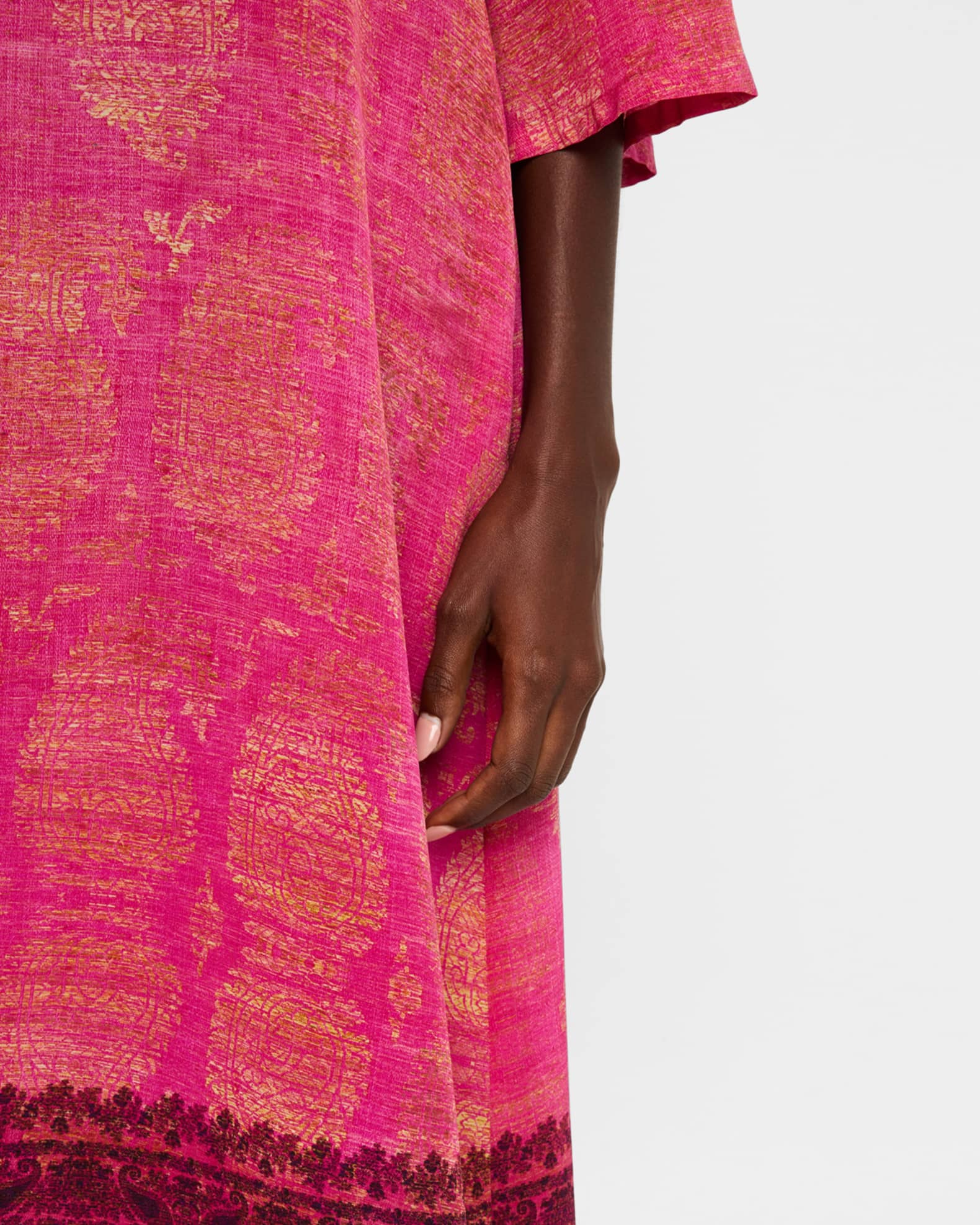 Pierre-Louis Mascia Floral & Paisley-Print Silk Maxi Dress | Neiman Marcus