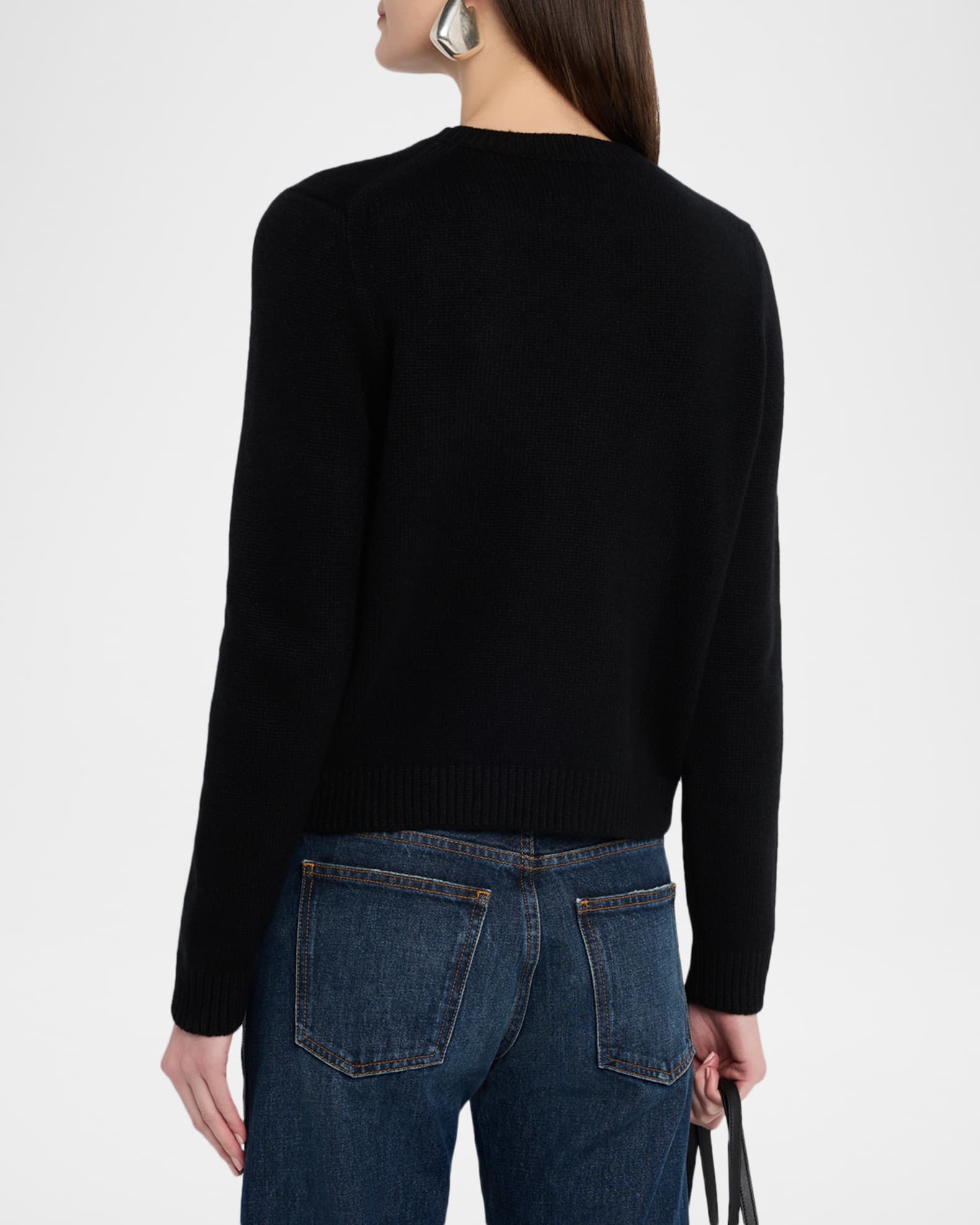 Khaite Leta Cashmere Crewneck Sweater | Neiman Marcus
