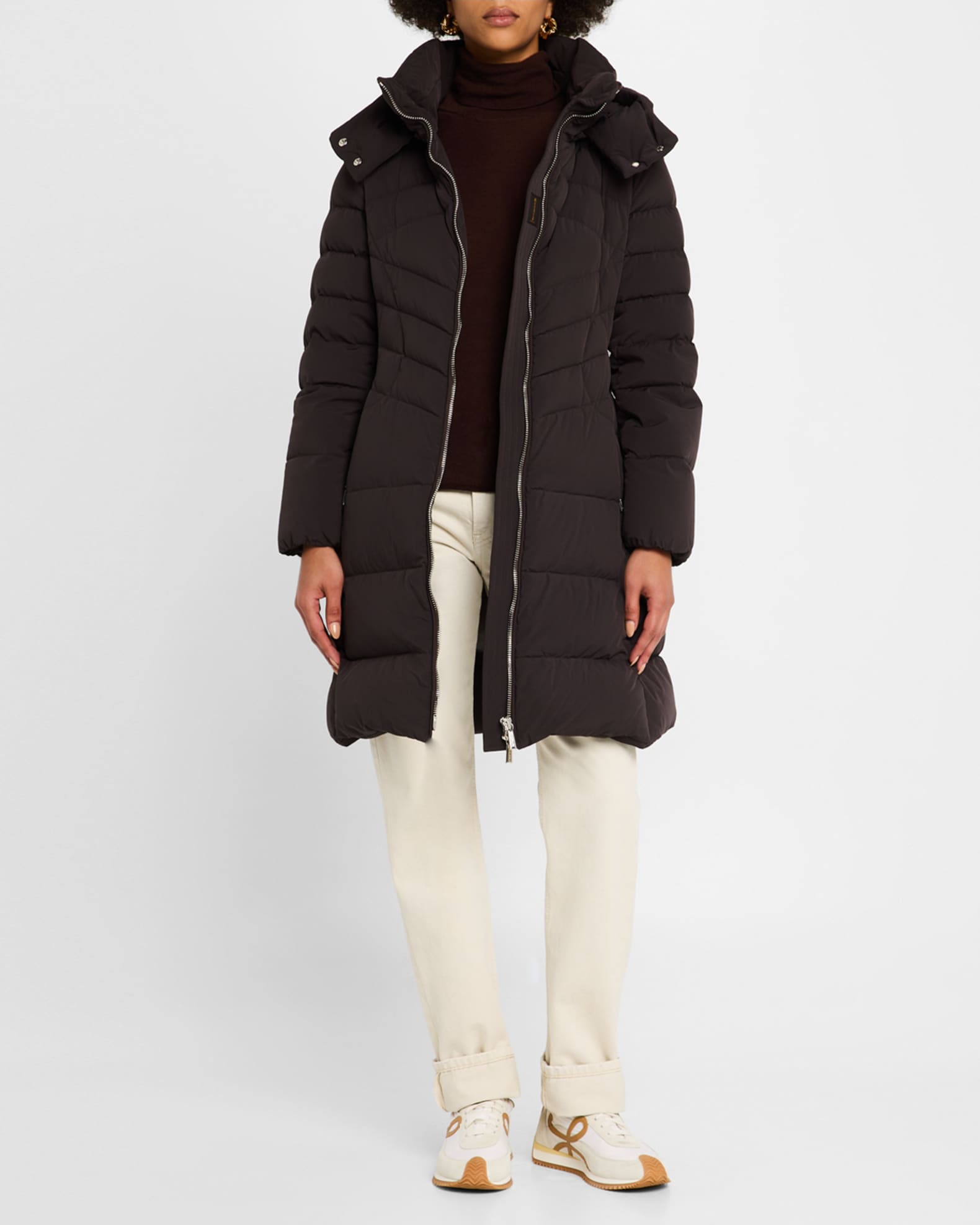MooRER Swami Down Puffer Coat with Detachable Hood | Neiman Marcus