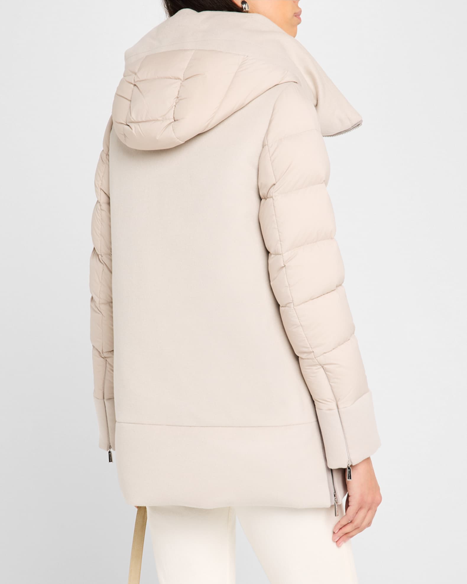 MooRER Fresia Wool-Cashmere Hooded Puffer Jacket | Neiman Marcus