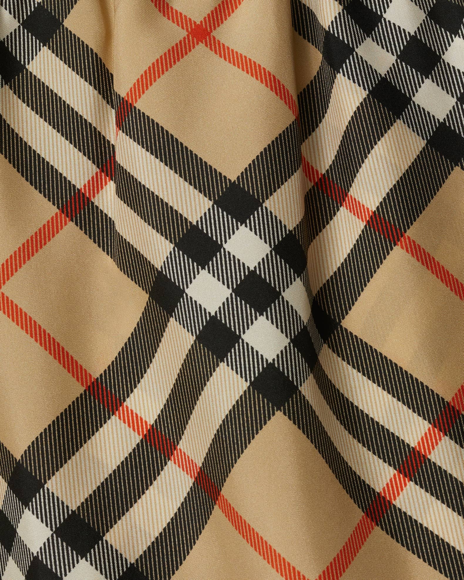 Burberry Men's Silk Check Shorts | Neiman Marcus