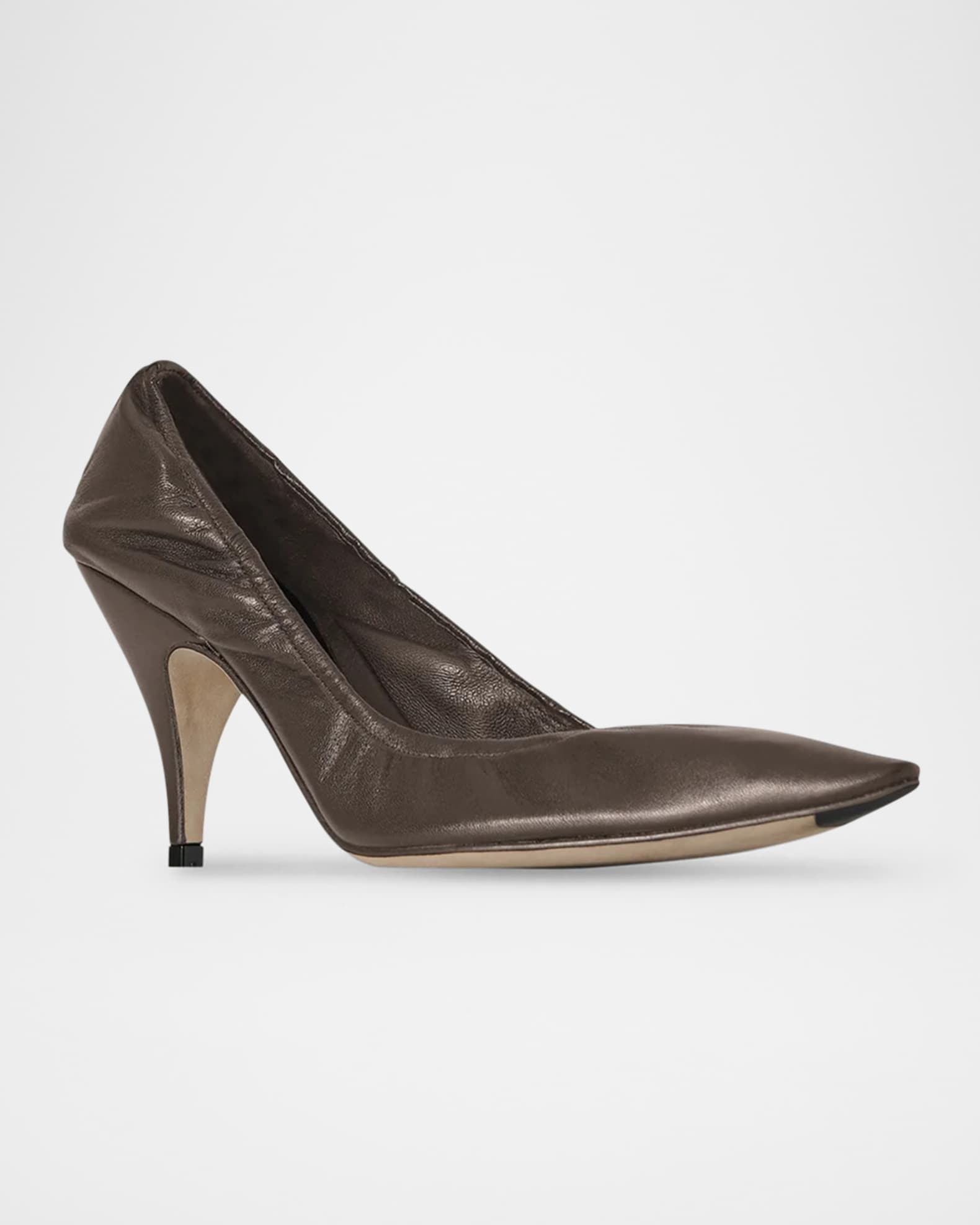 THE ROW Liisa Lambskin Leather Pumps | Neiman Marcus