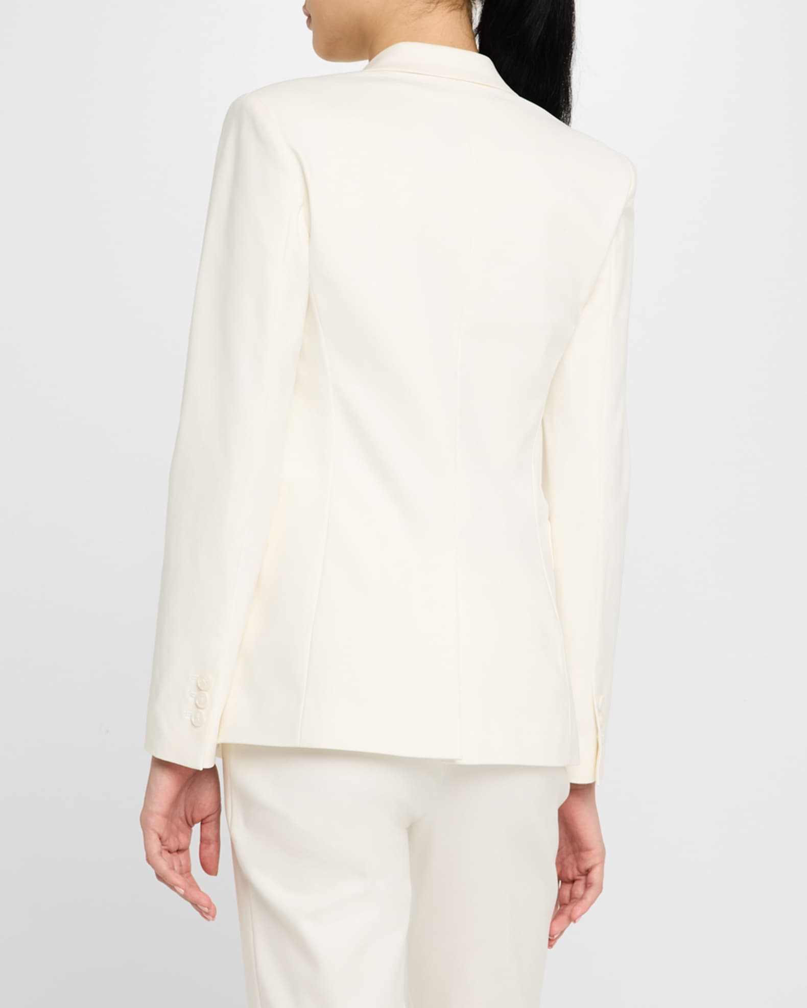 Emporio Armani Cotton One-Button Cutaway Blazer | Neiman Marcus