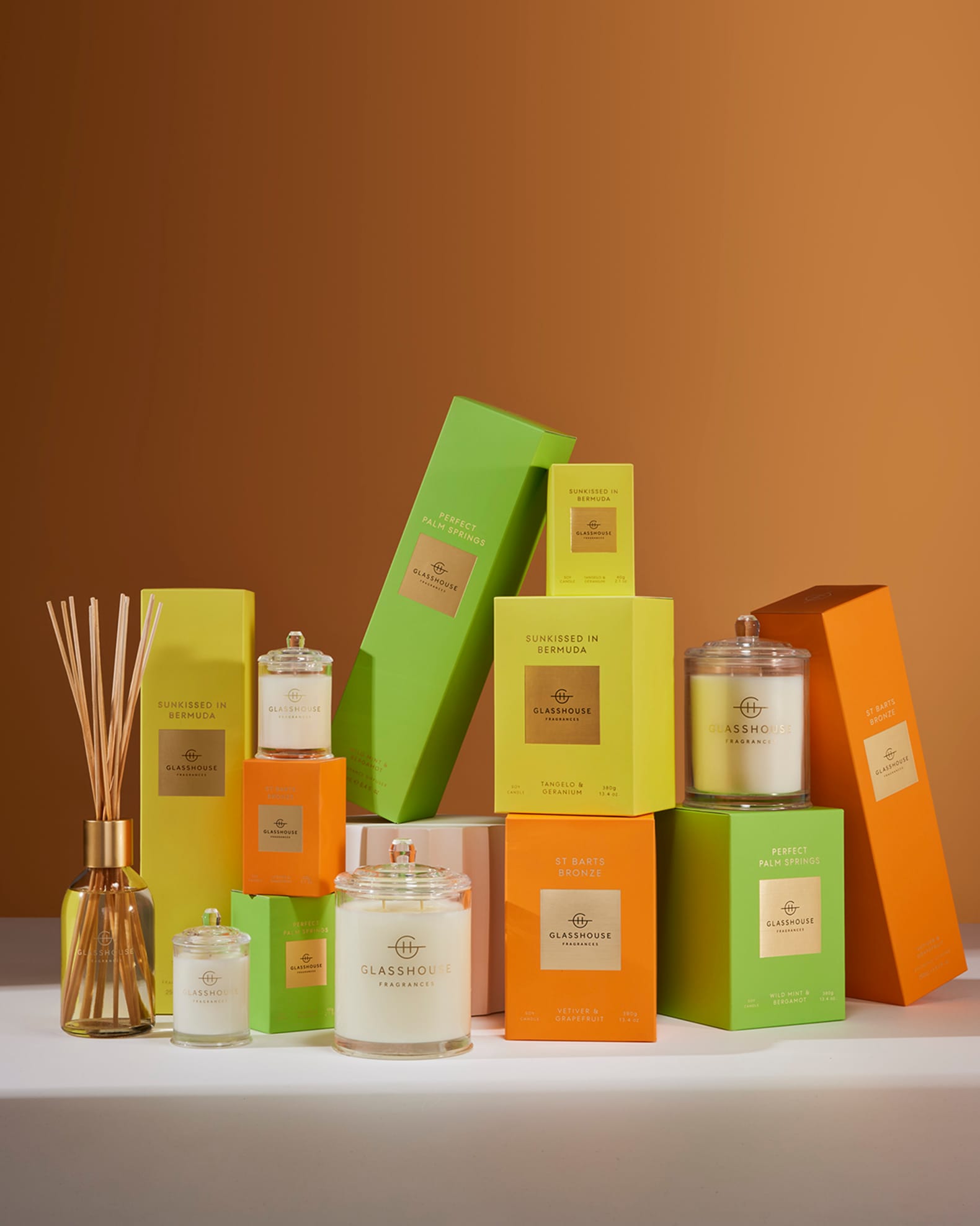 GLASSHOUSE FRAGRANCES St. Barts Bronze Diffuser, 8.4 oz. | Neiman Marcus