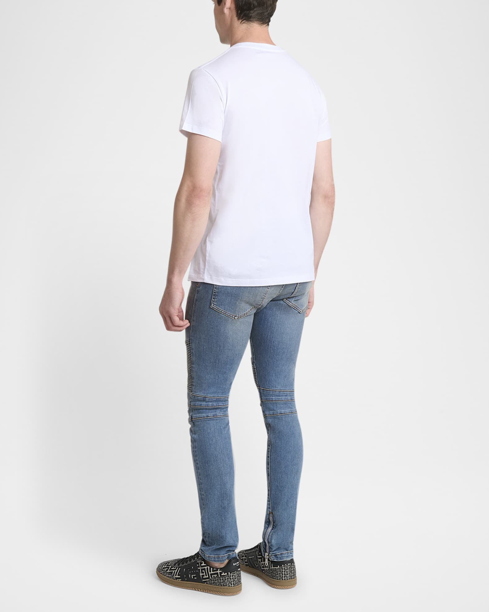 Balmain Men's Couture Label T-Shirt | Neiman Marcus