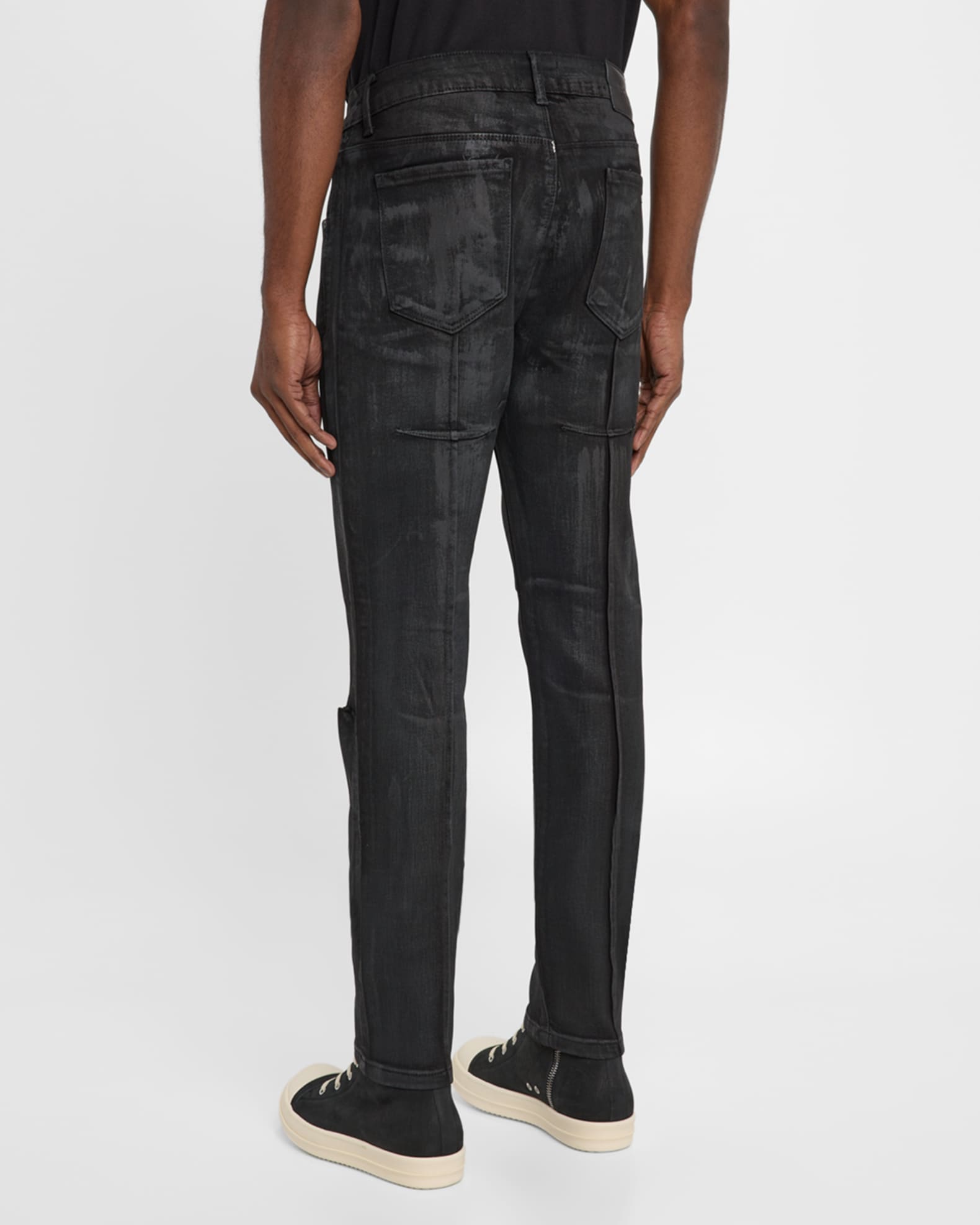 RTA Men's Clayton Distressed Skinny Jeans | Neiman Marcus