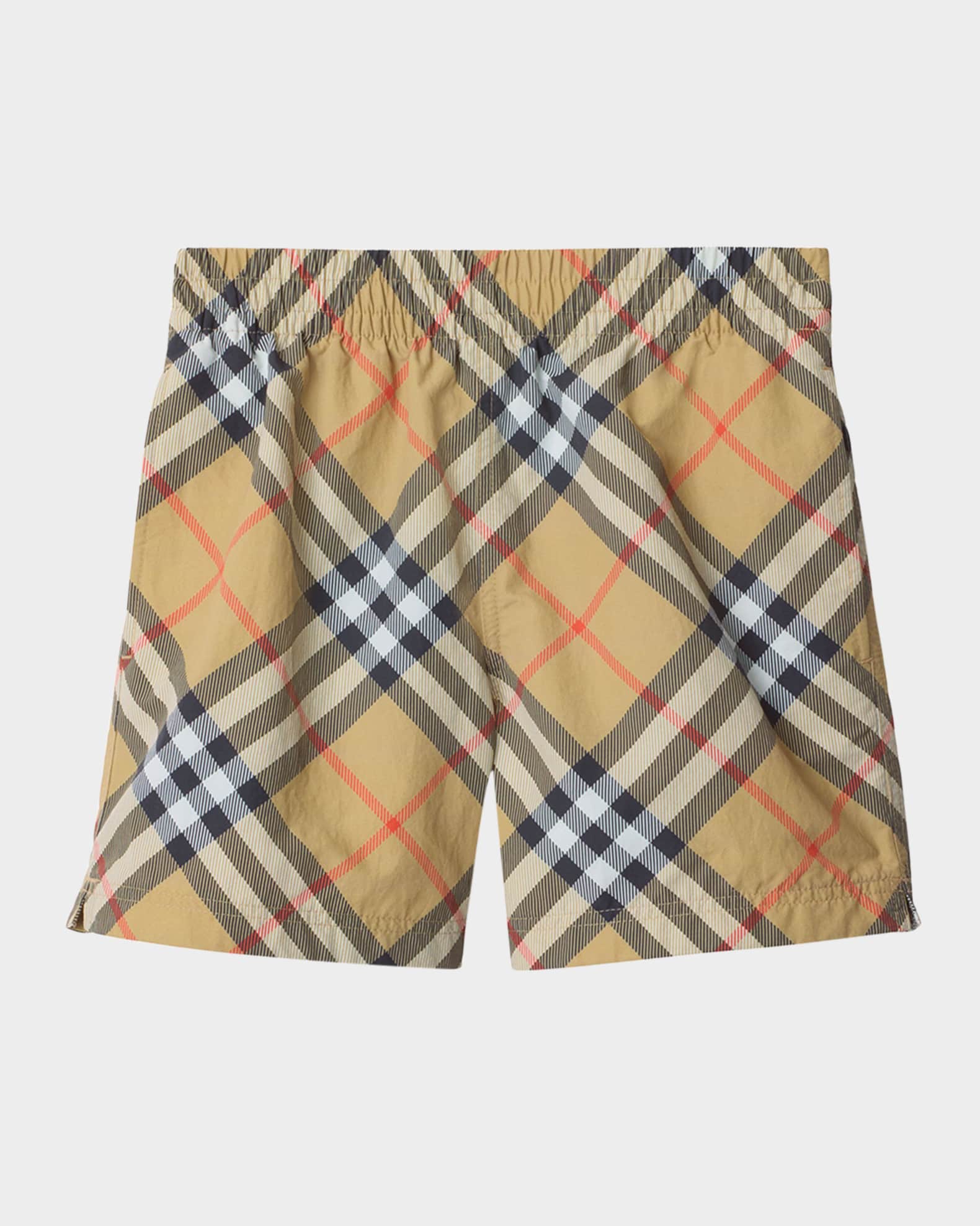 Boy's Atticus Check Swim Trunks | Neiman Marcus