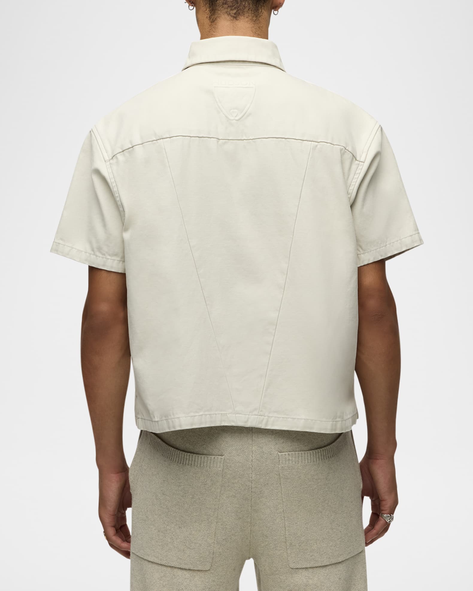 Hudson x Brandon Williams Men's Denim Shirt | Neiman Marcus