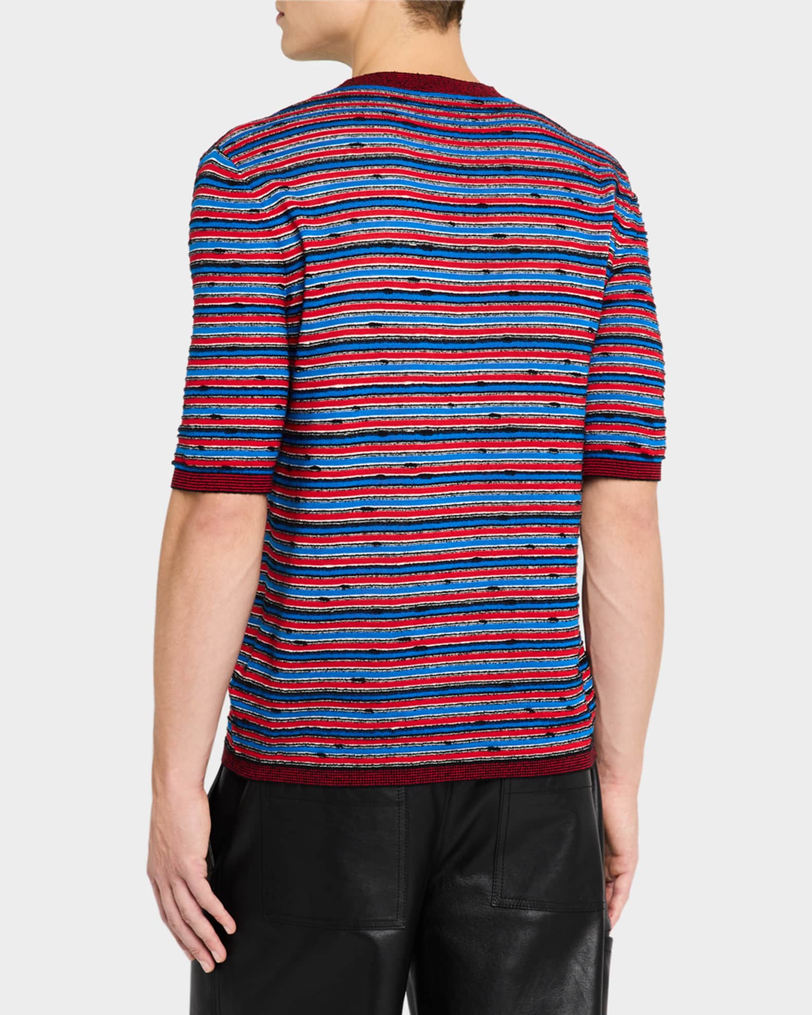 Bottega Veneta Men's Irregular Stripe T-Shirt | Neiman Marcus